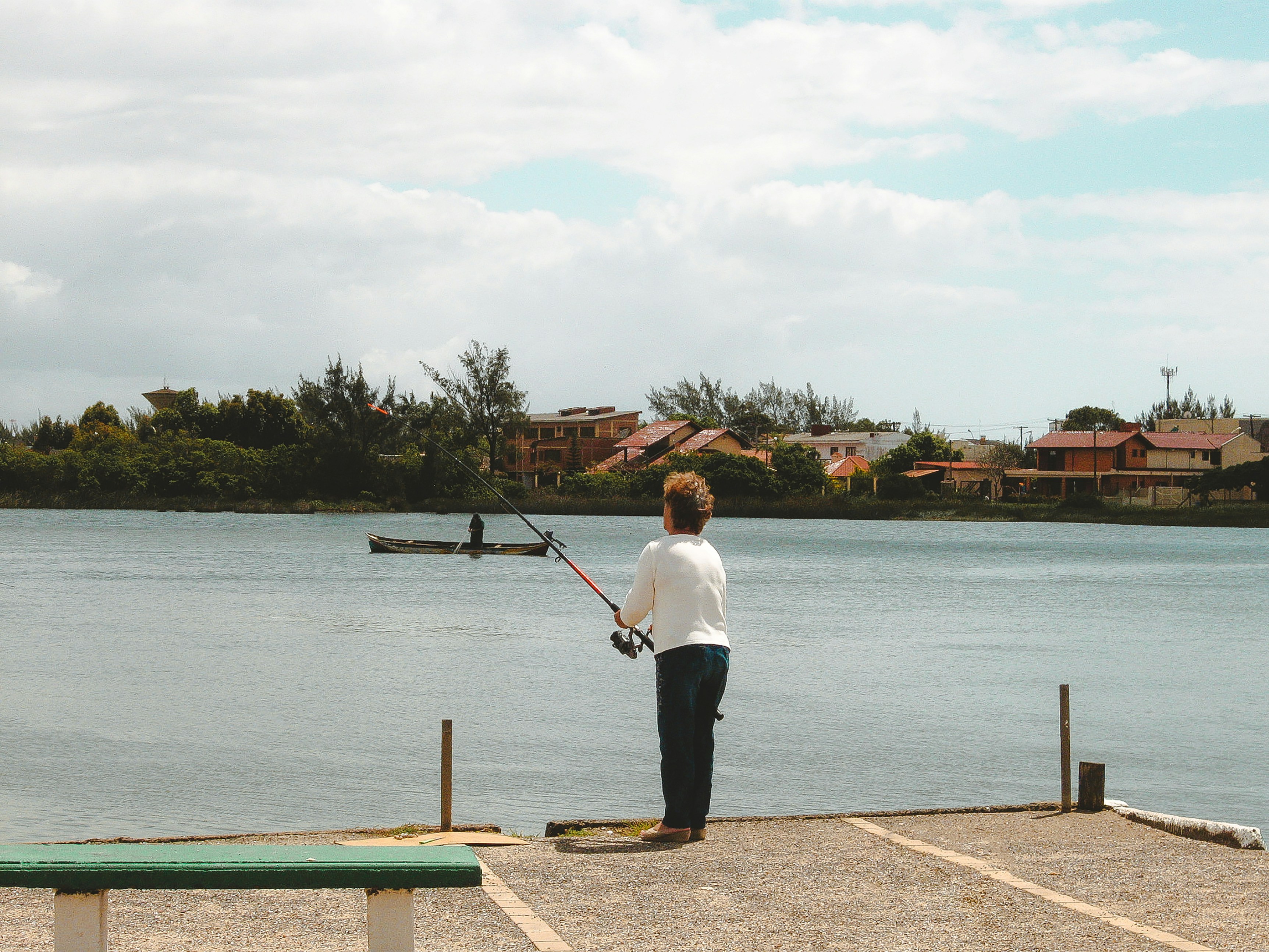 Pesca no rio Tramandaí.