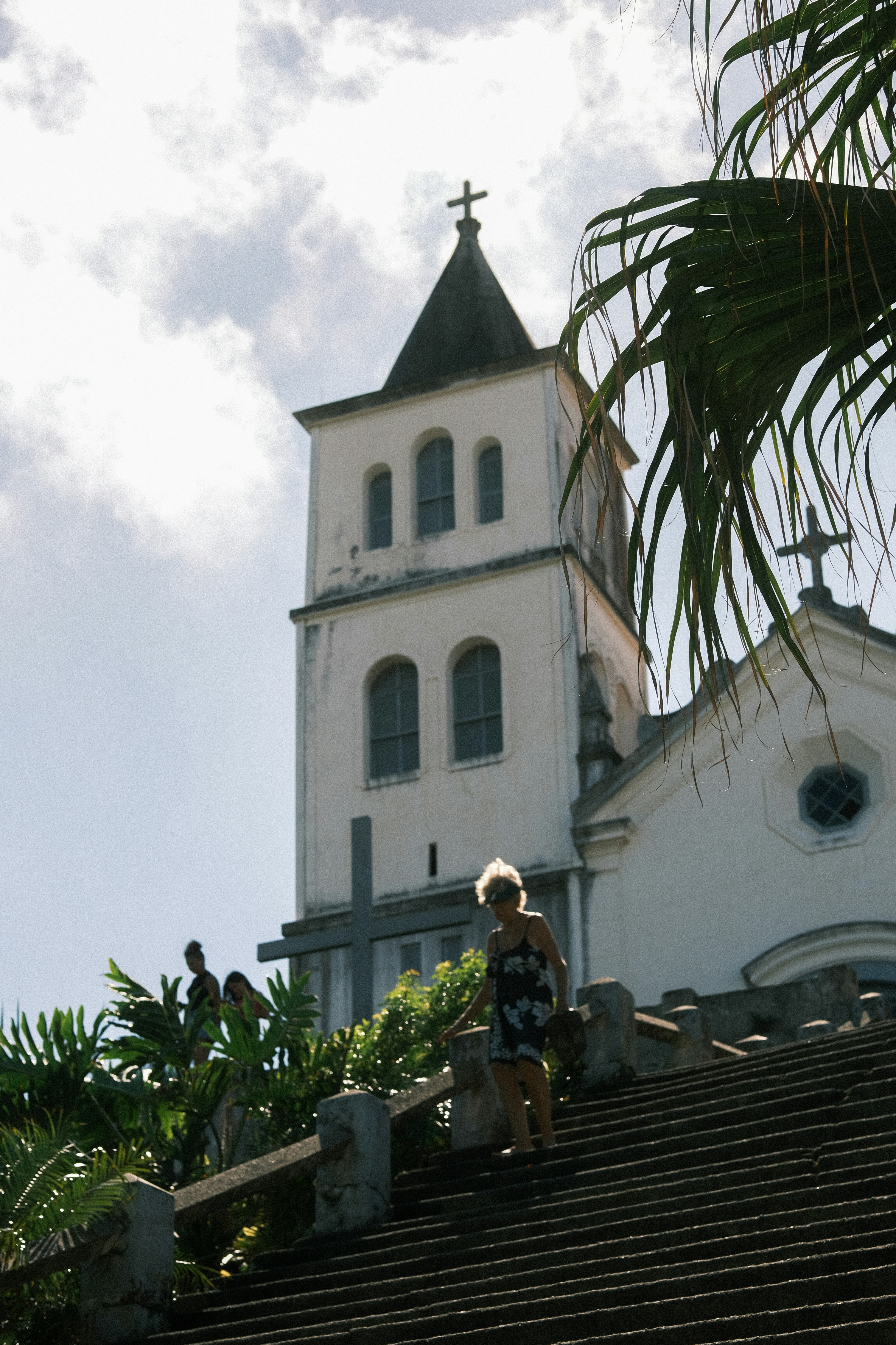 Cruciform Steps Beneath a Colonial Church