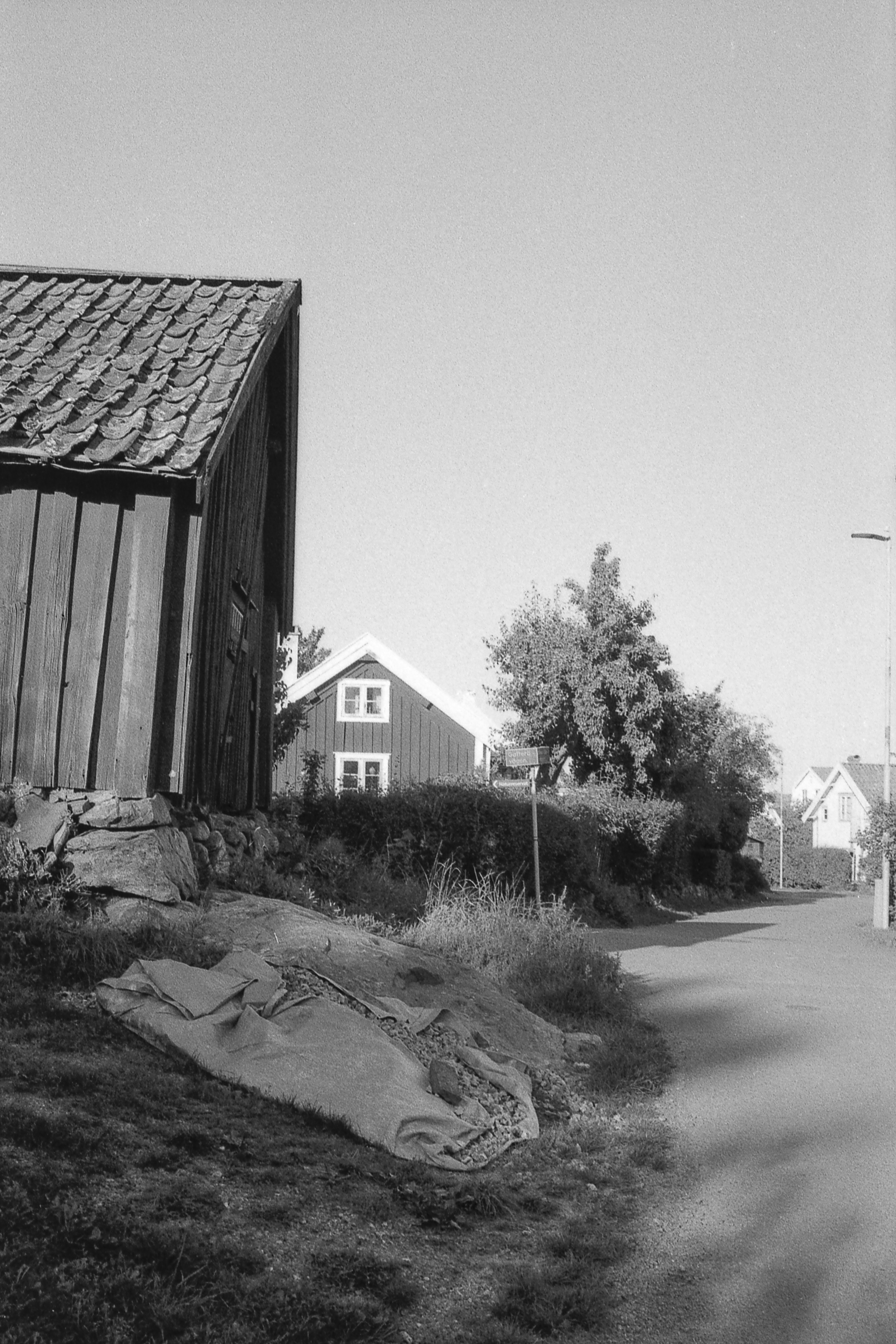 Lonely Lane and Weathered Cottage