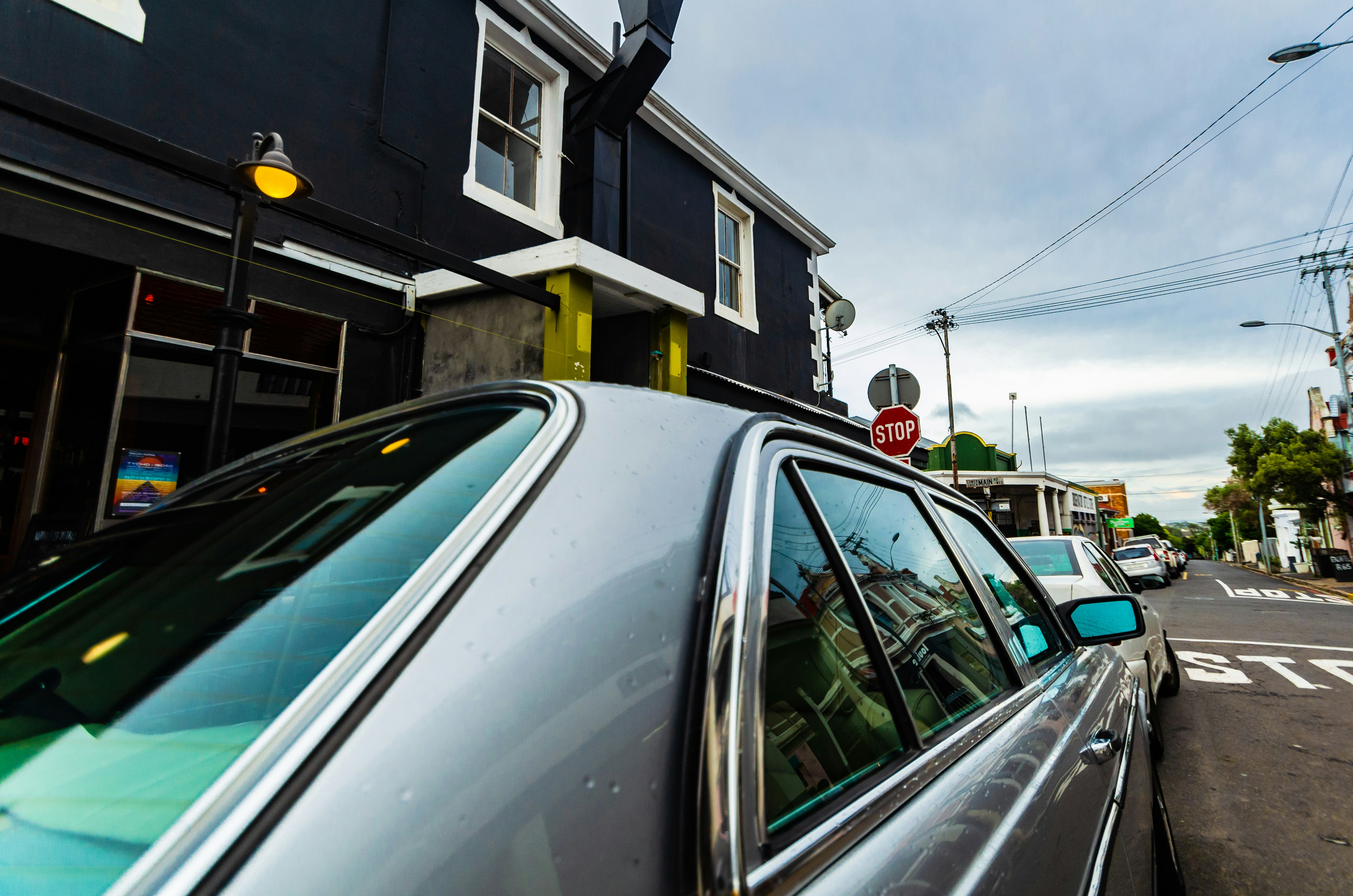 Chrome Line: A Low-Camera Glimpse of a Street Sidecar