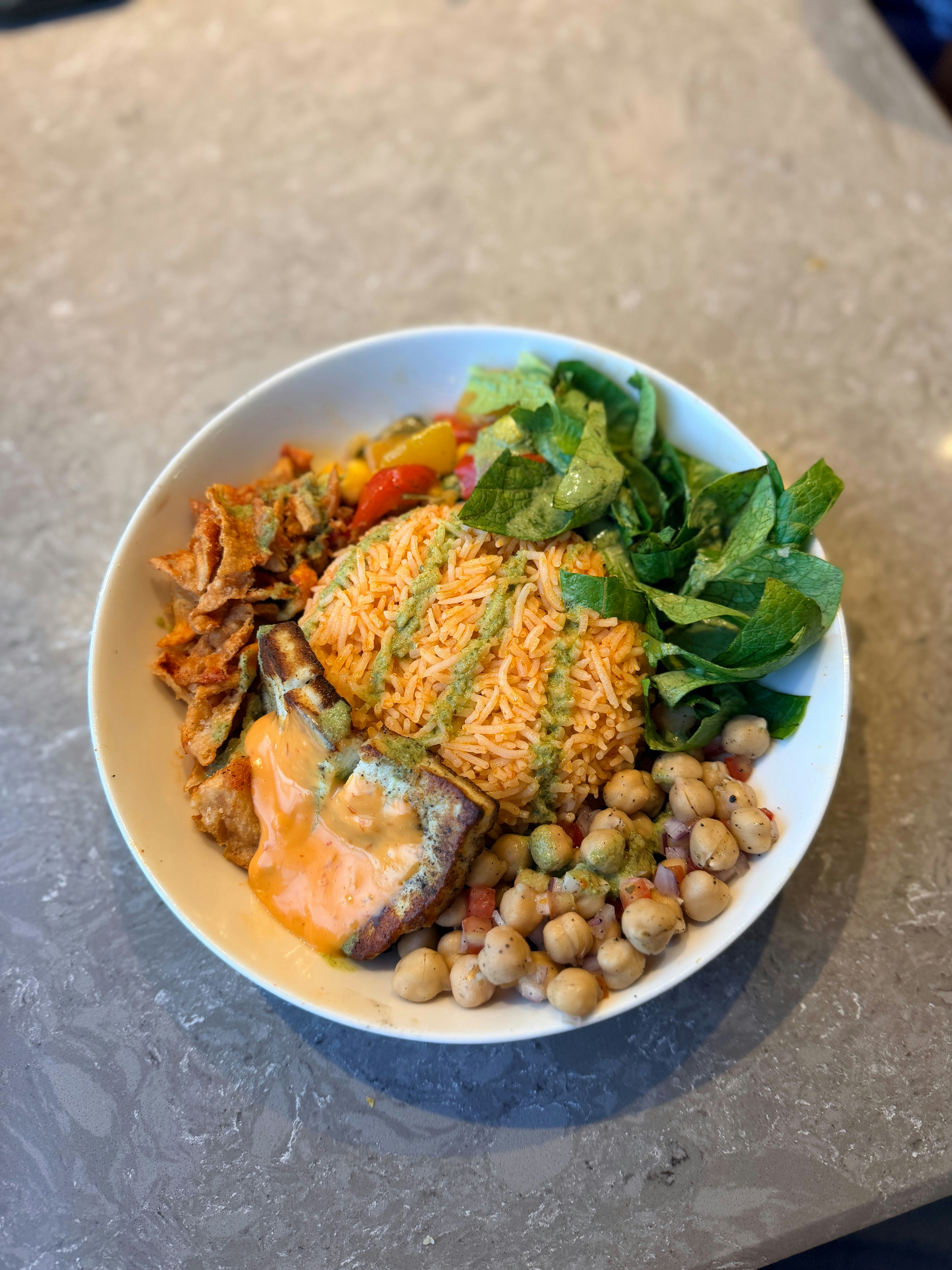 A Balanced Bowl: Rainbow Rice and Greens