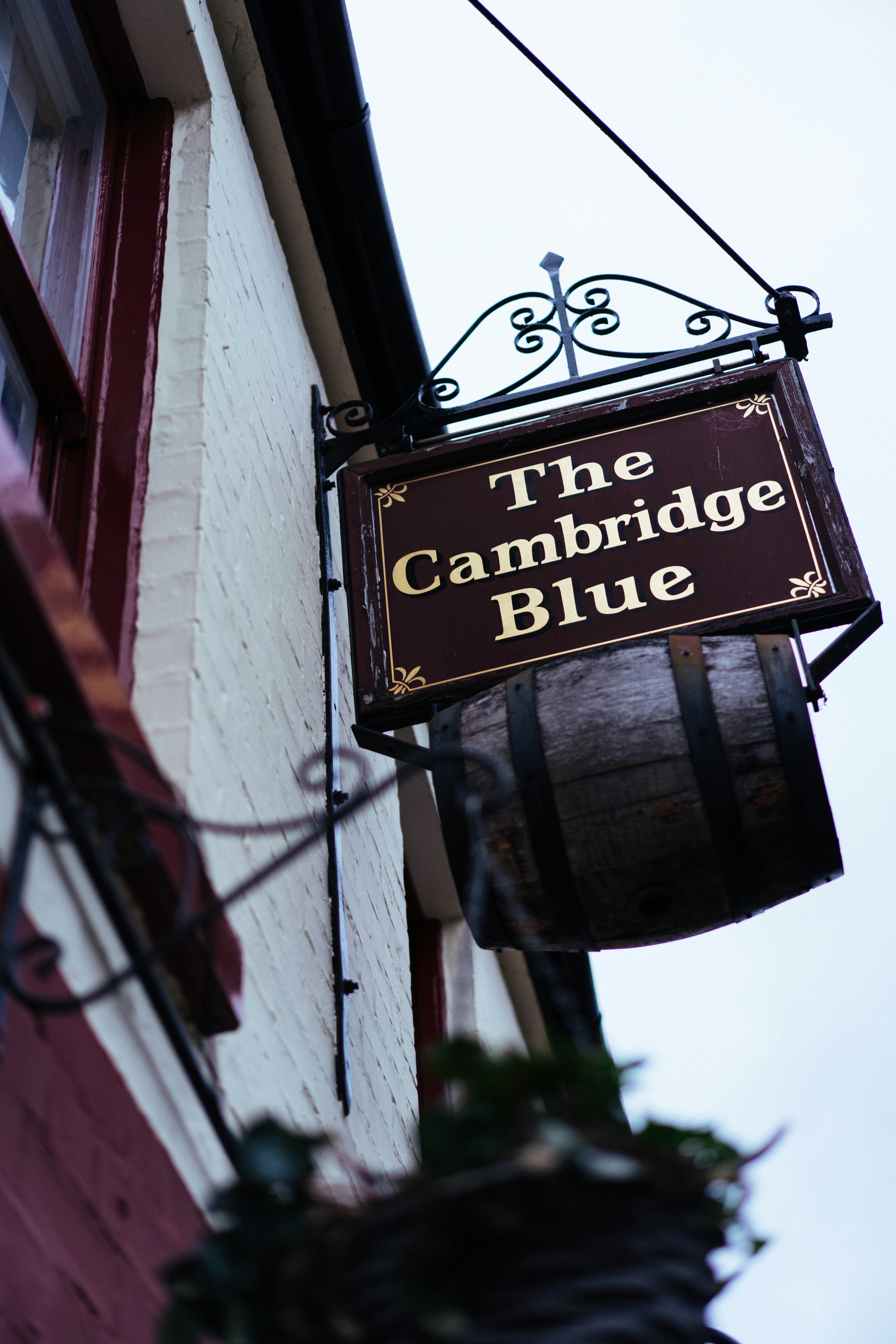 The Cambridge Blue Sign: A Quirky London Pub in Focus