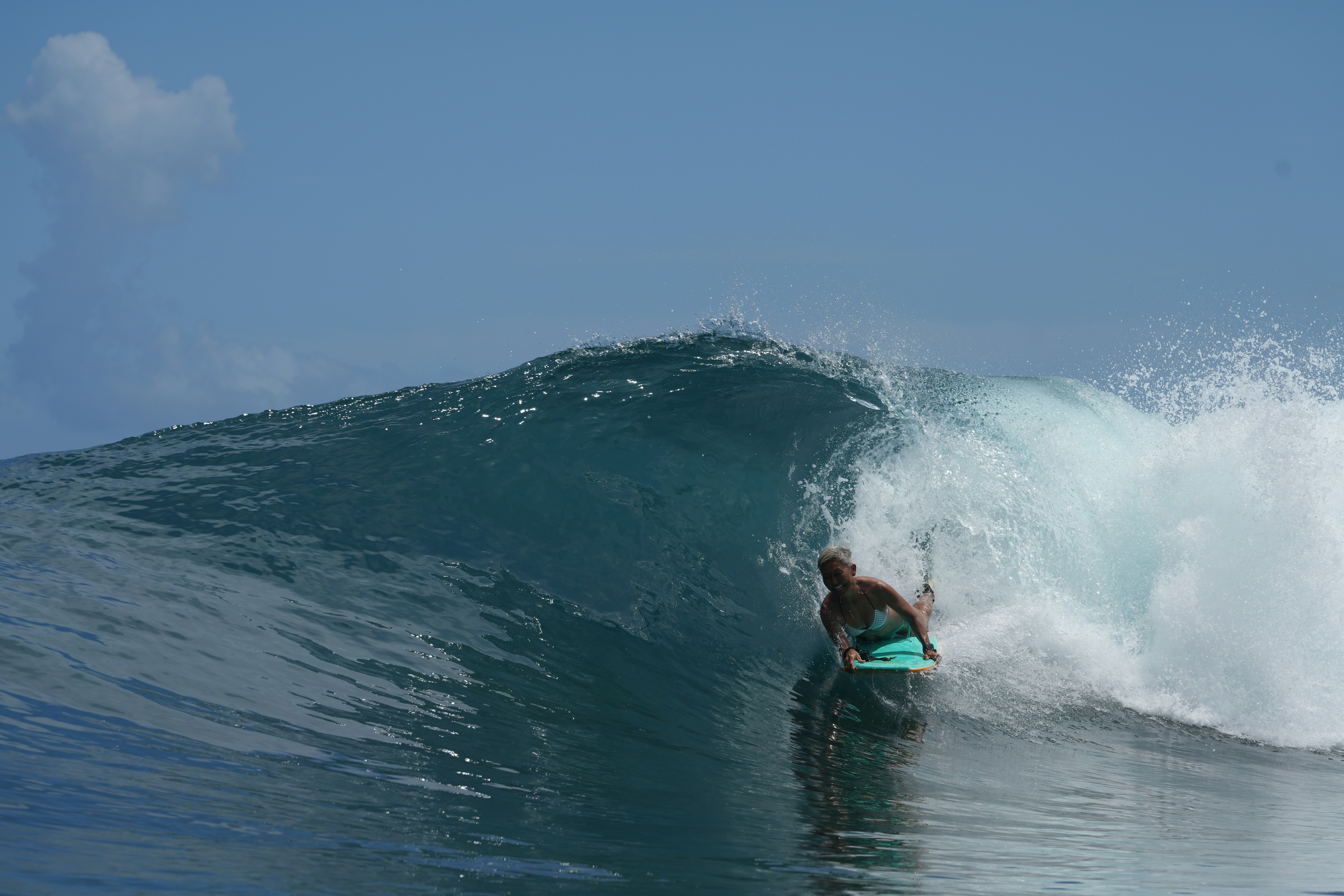 Rider in the Barrel: A Quiet Moment Inside a Pacific Break