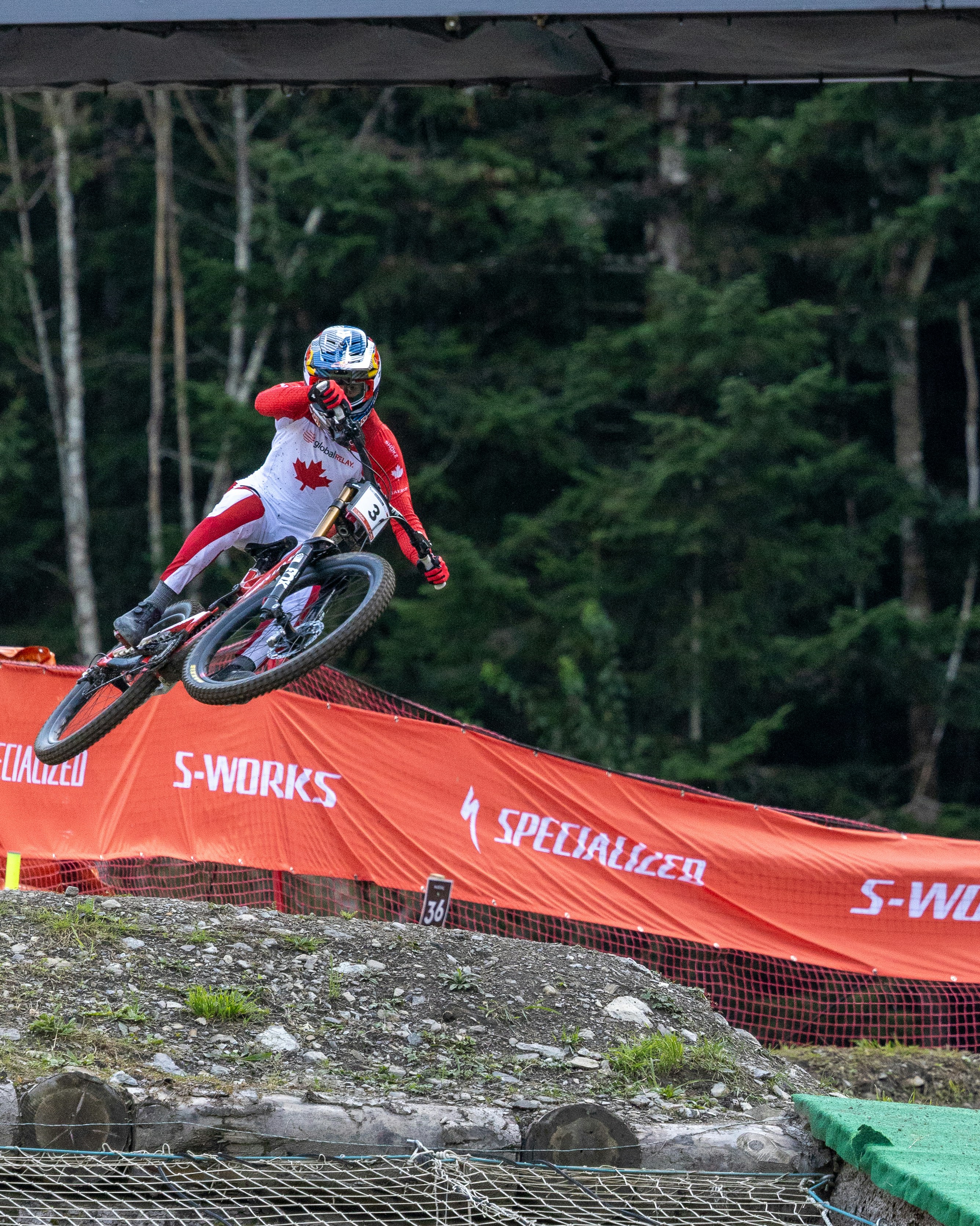 Mid-Air Turn: Canadian Rider Carves the Jump