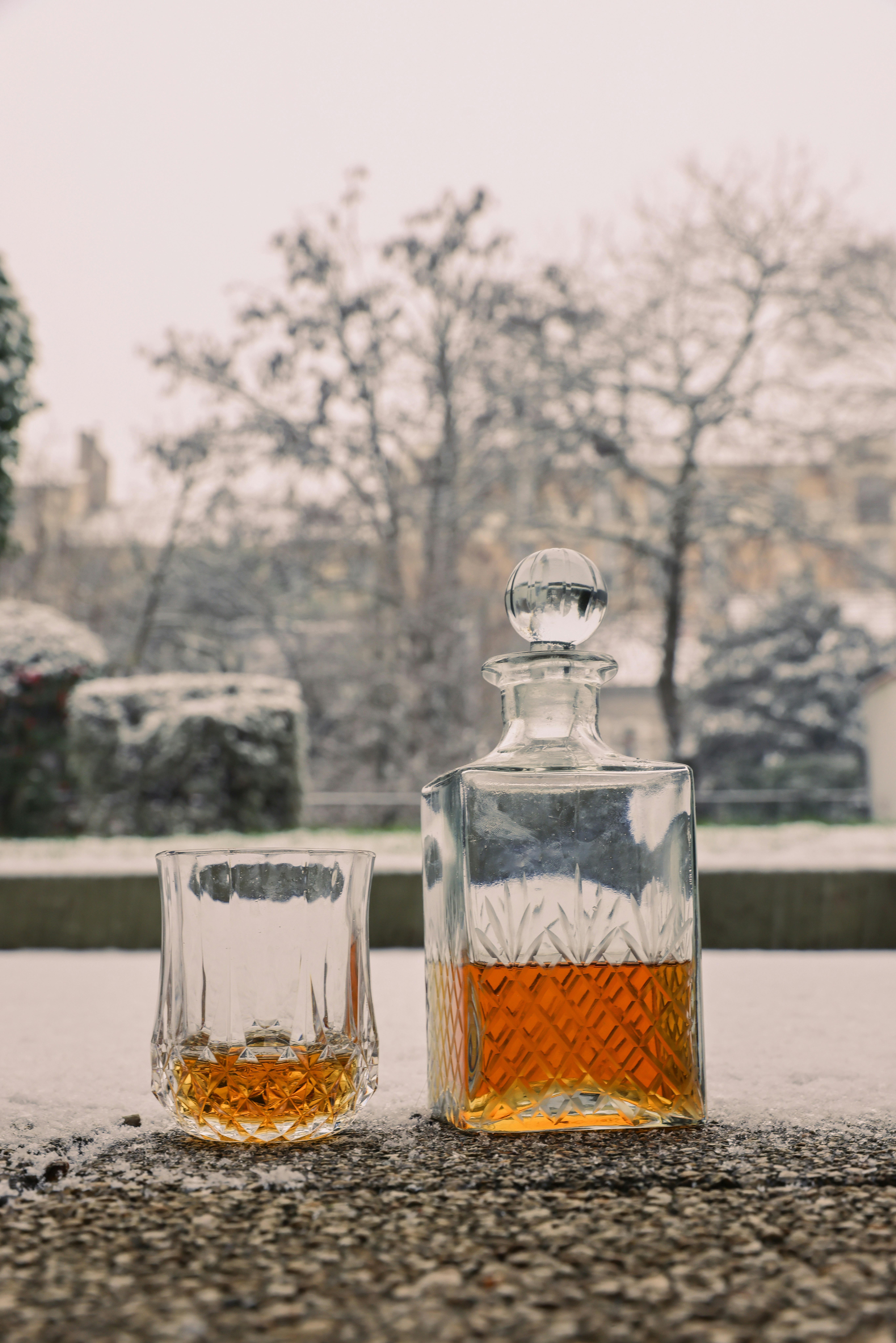 Amber Elixir on a Quiet Terrace