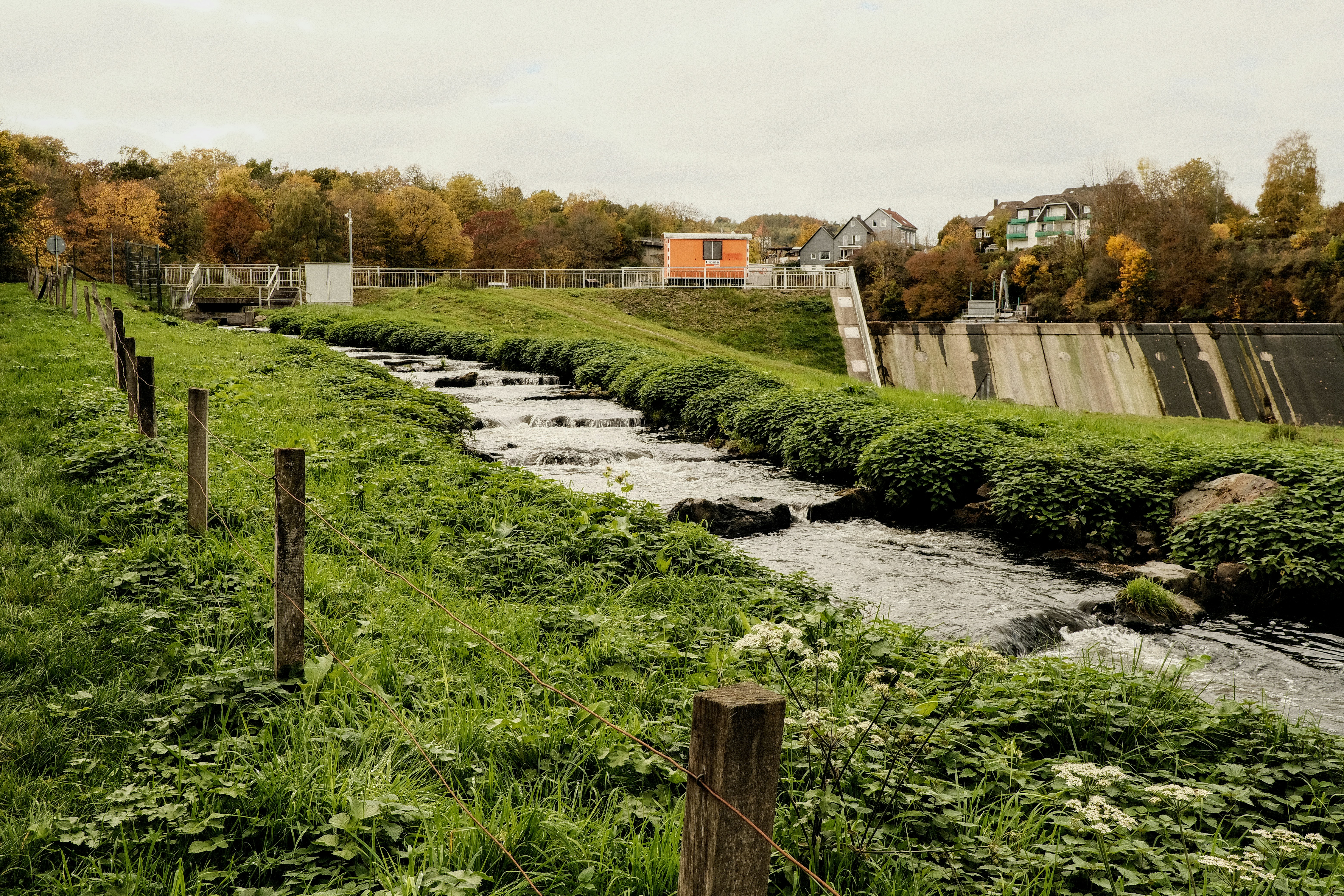 Twilight Channel: A Gentle River Edged by Green Meadows
