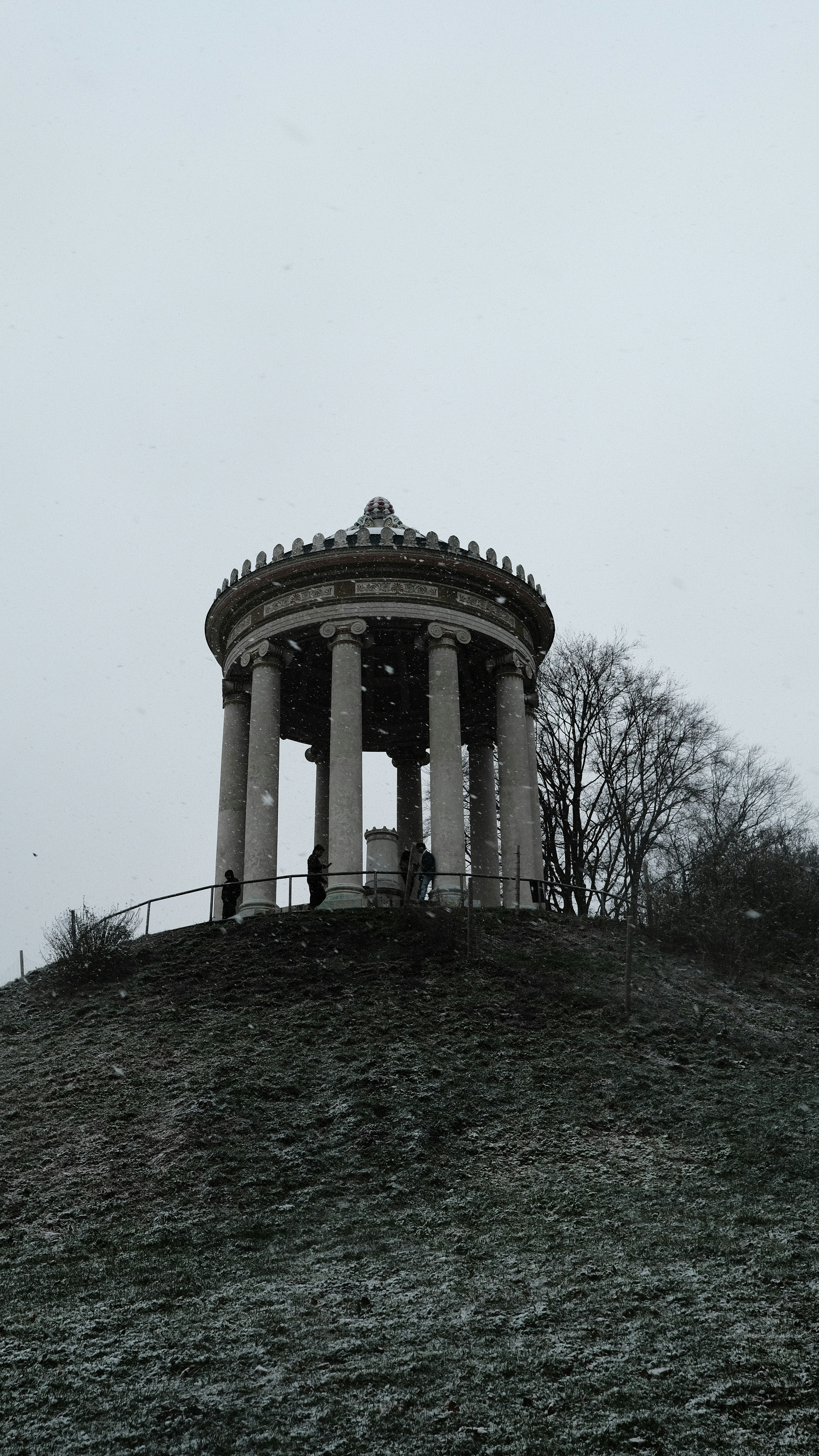 Snowfall over the Classical Gazebo