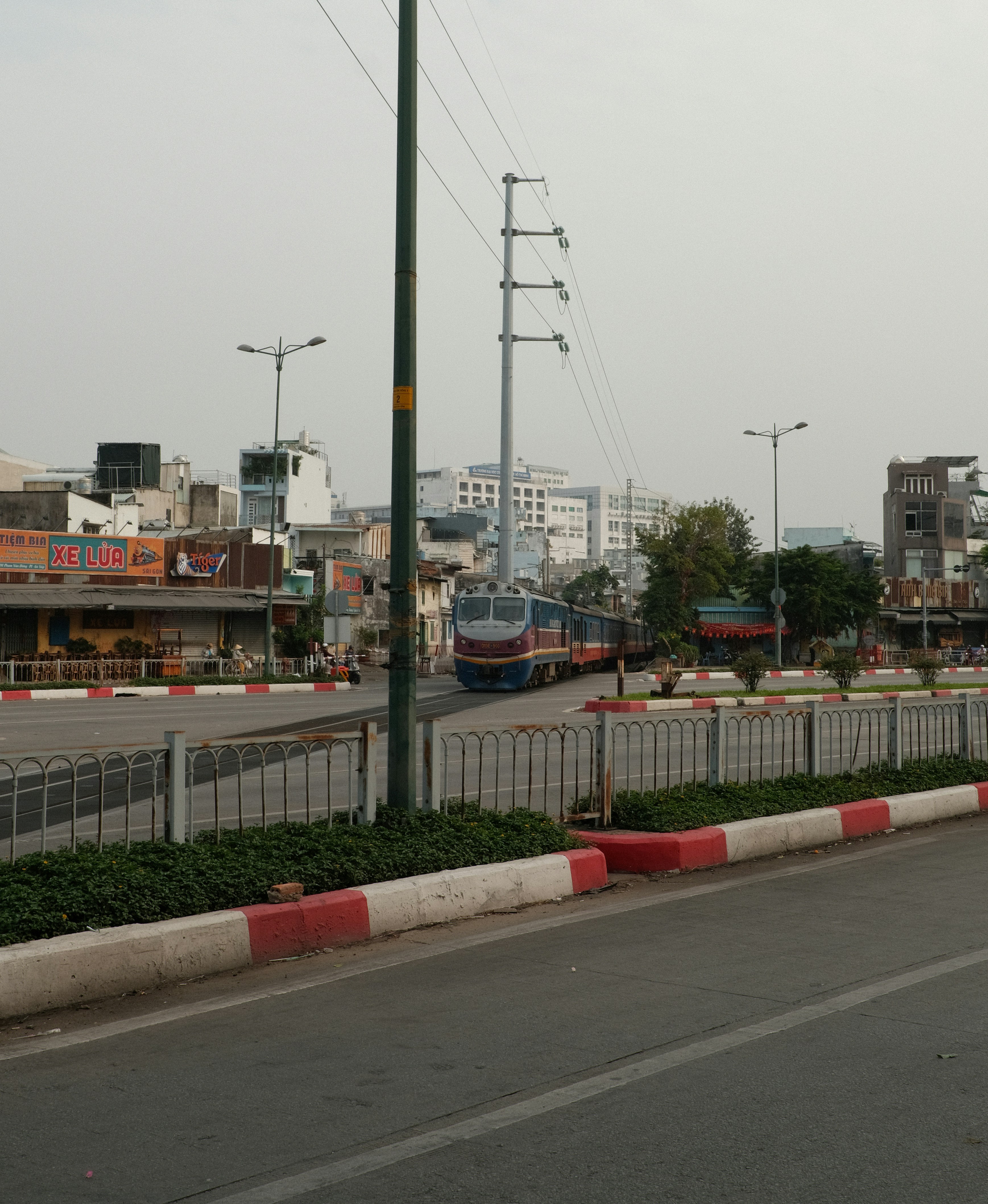 Trains, Light Poles, and a Quiet Main Street