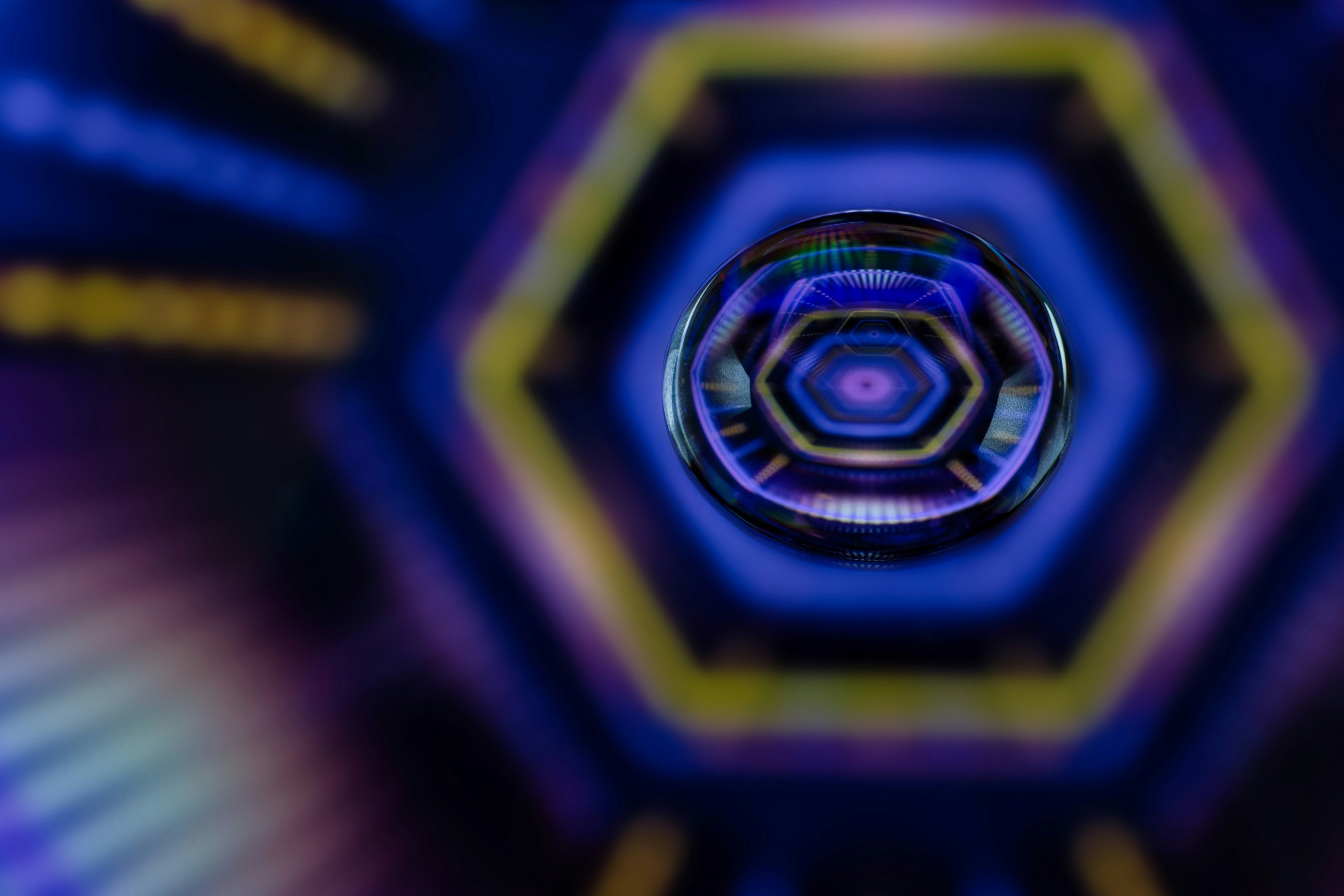 Tunnel Vision: Hexagonal Light Ring as Macro Prism