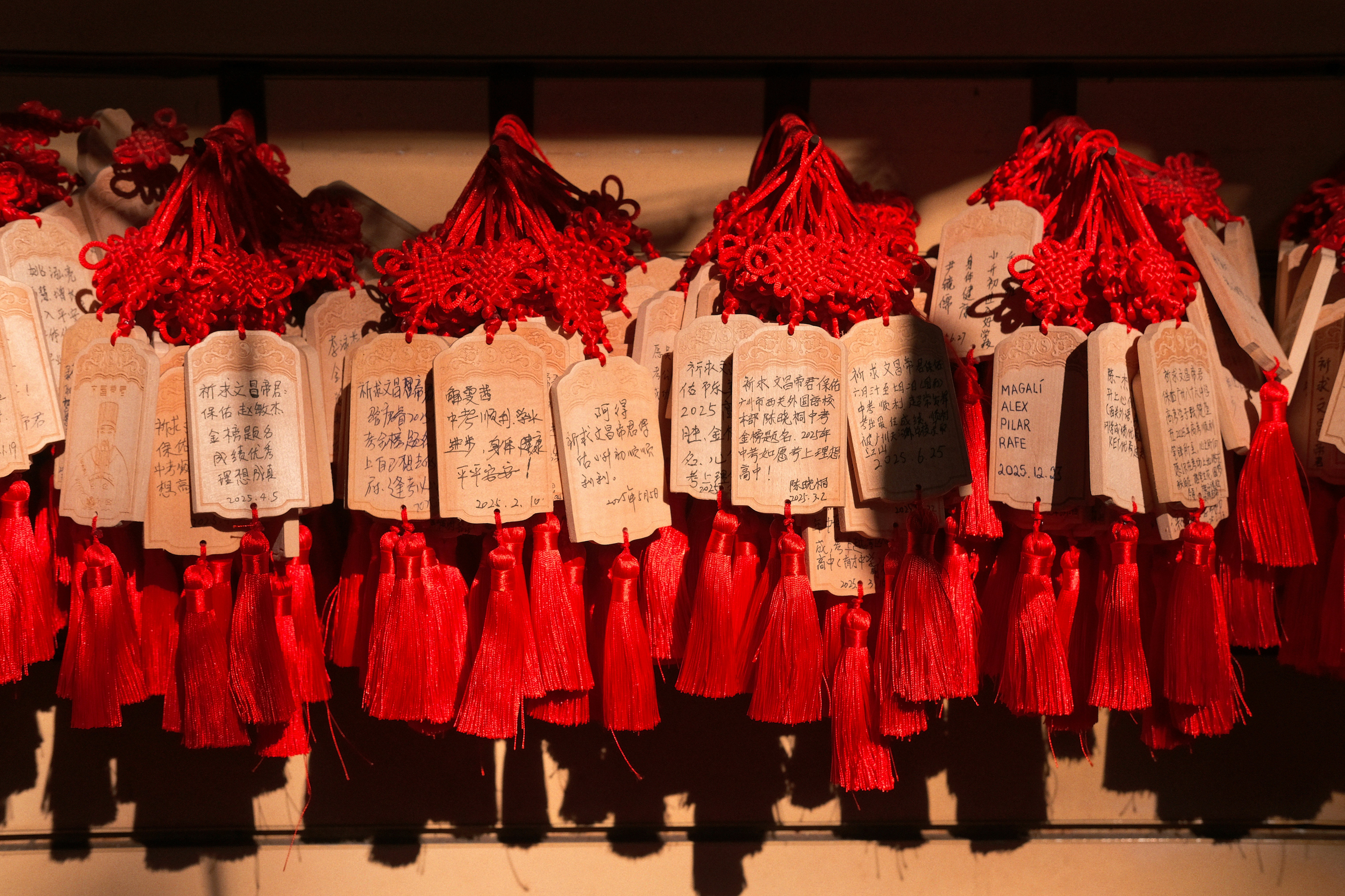 Red Threaded Charms: Tradition in Lantern Light