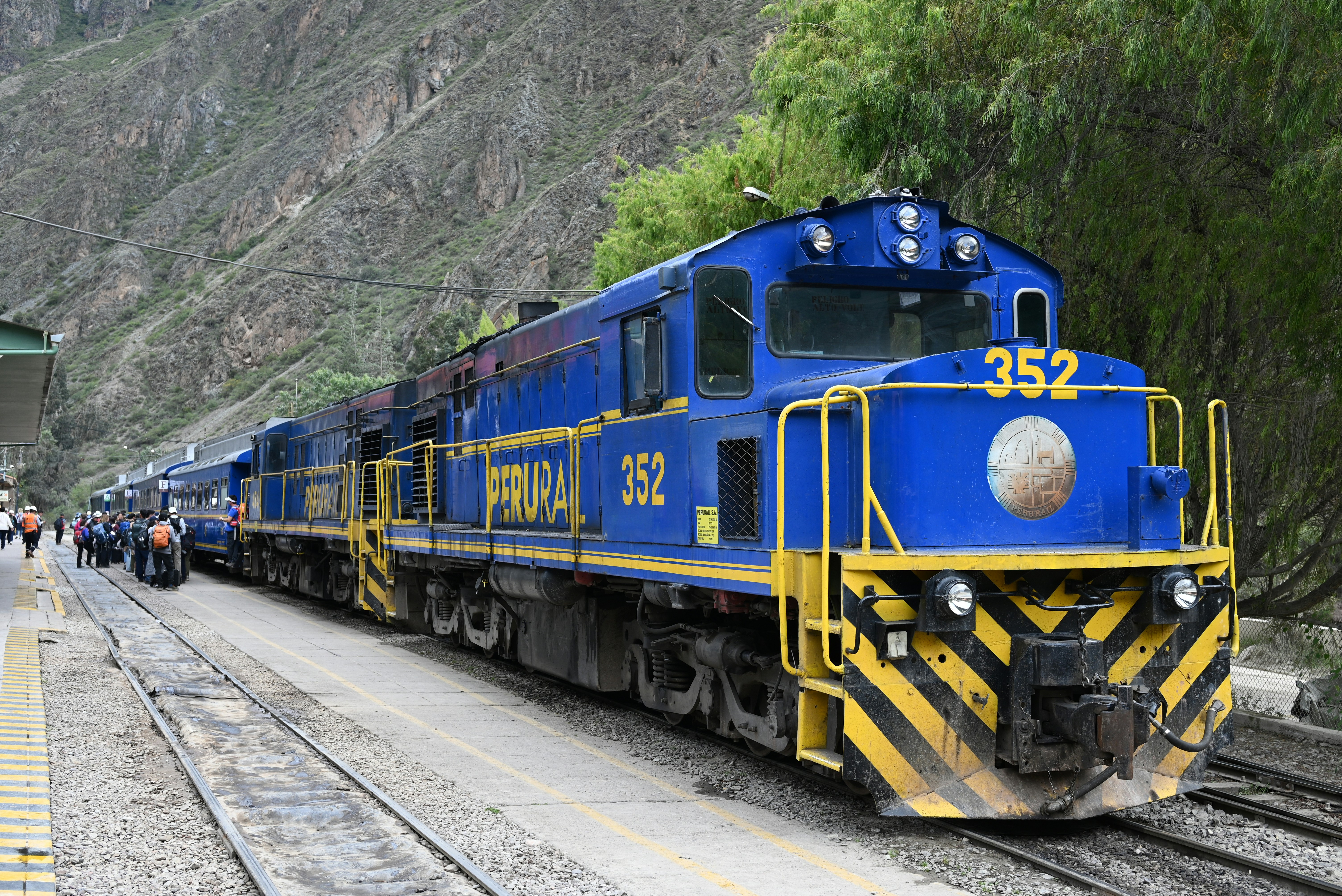 Blue Giant at the Platform: A Train Lineup in Motion