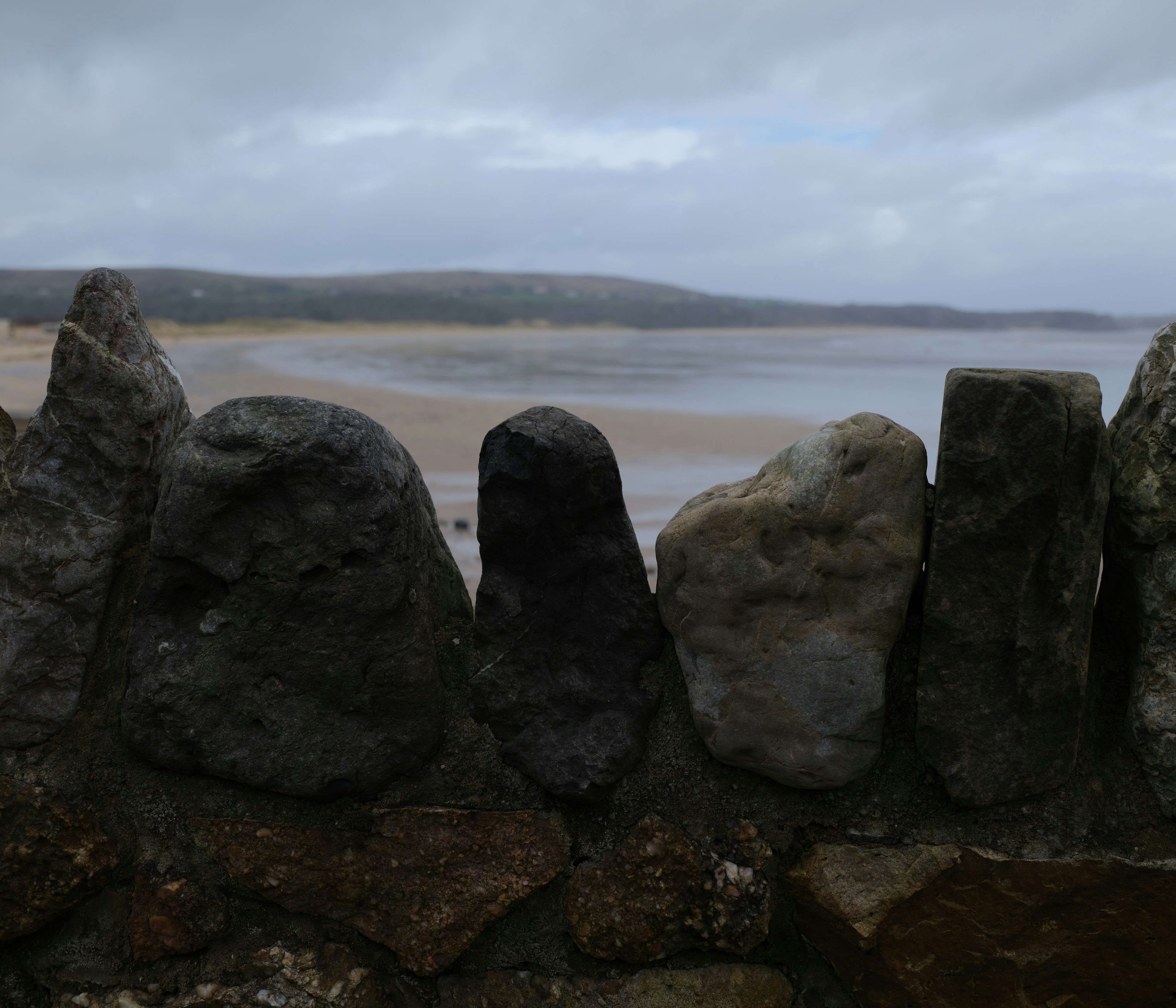 Stone Sentinels Over a Quiet Tidal Plain