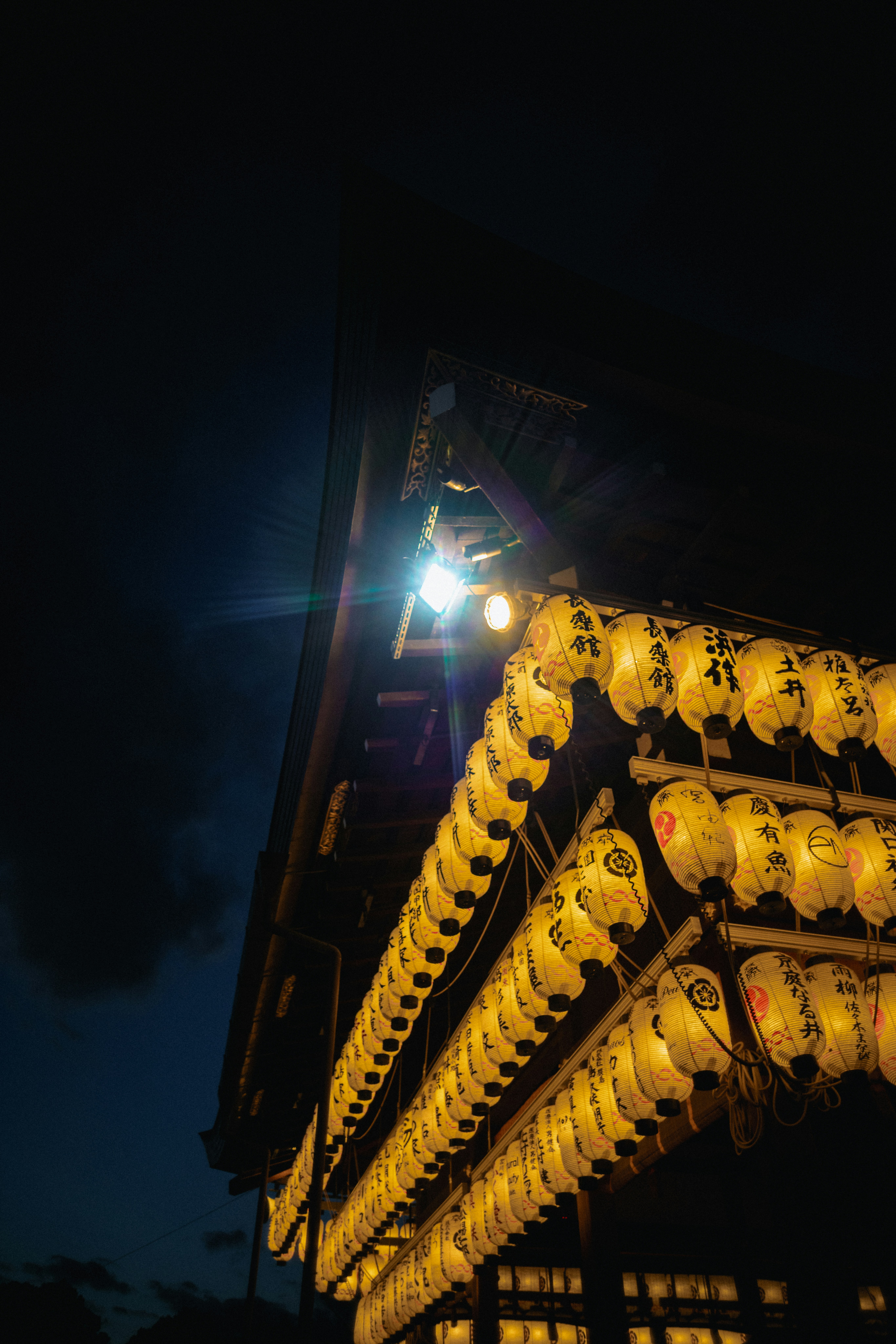 Lantern Glow Over a Night Temple
