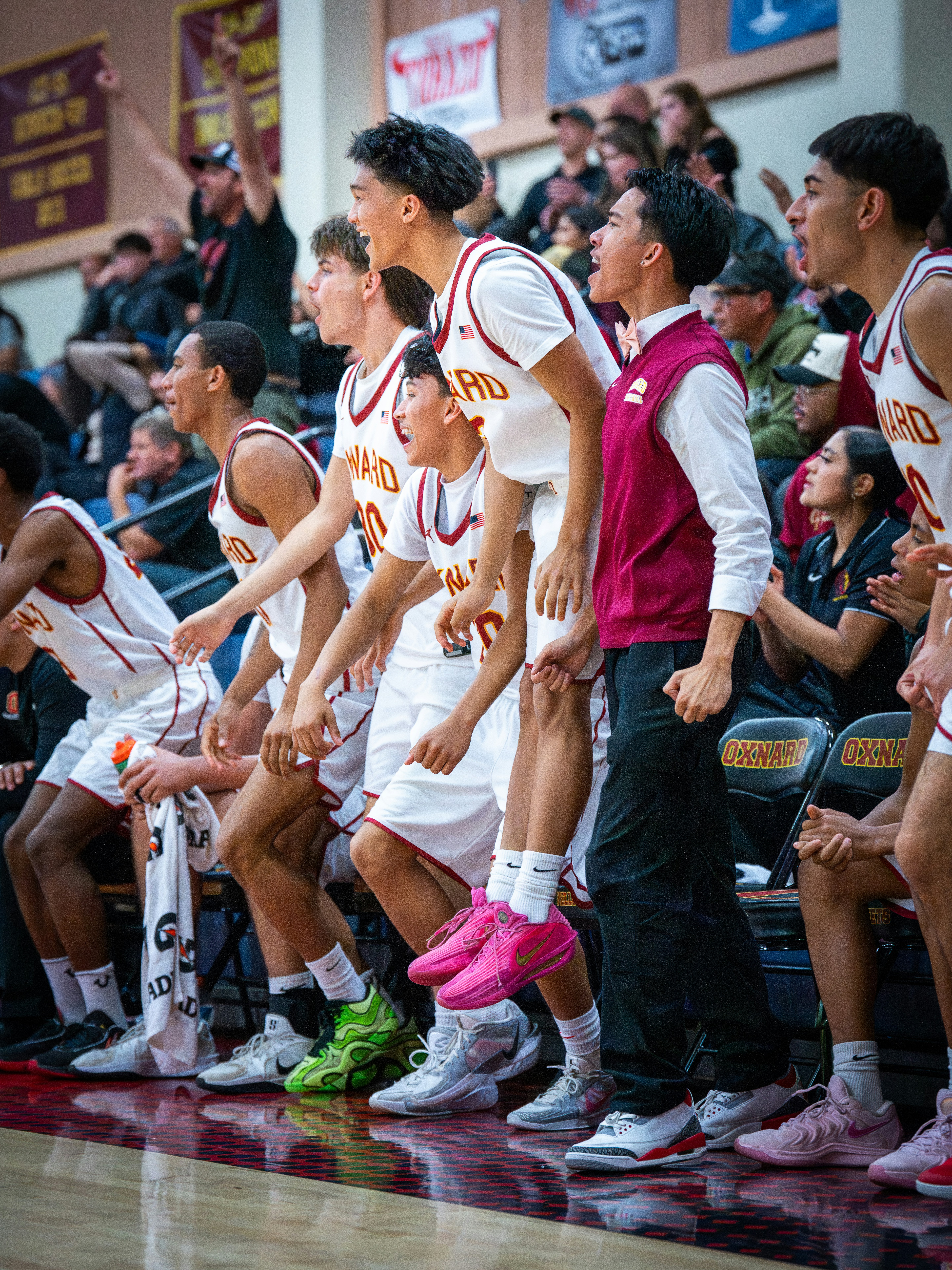 Rally at the Rim: A Bench of Youthful Energy in the Gym