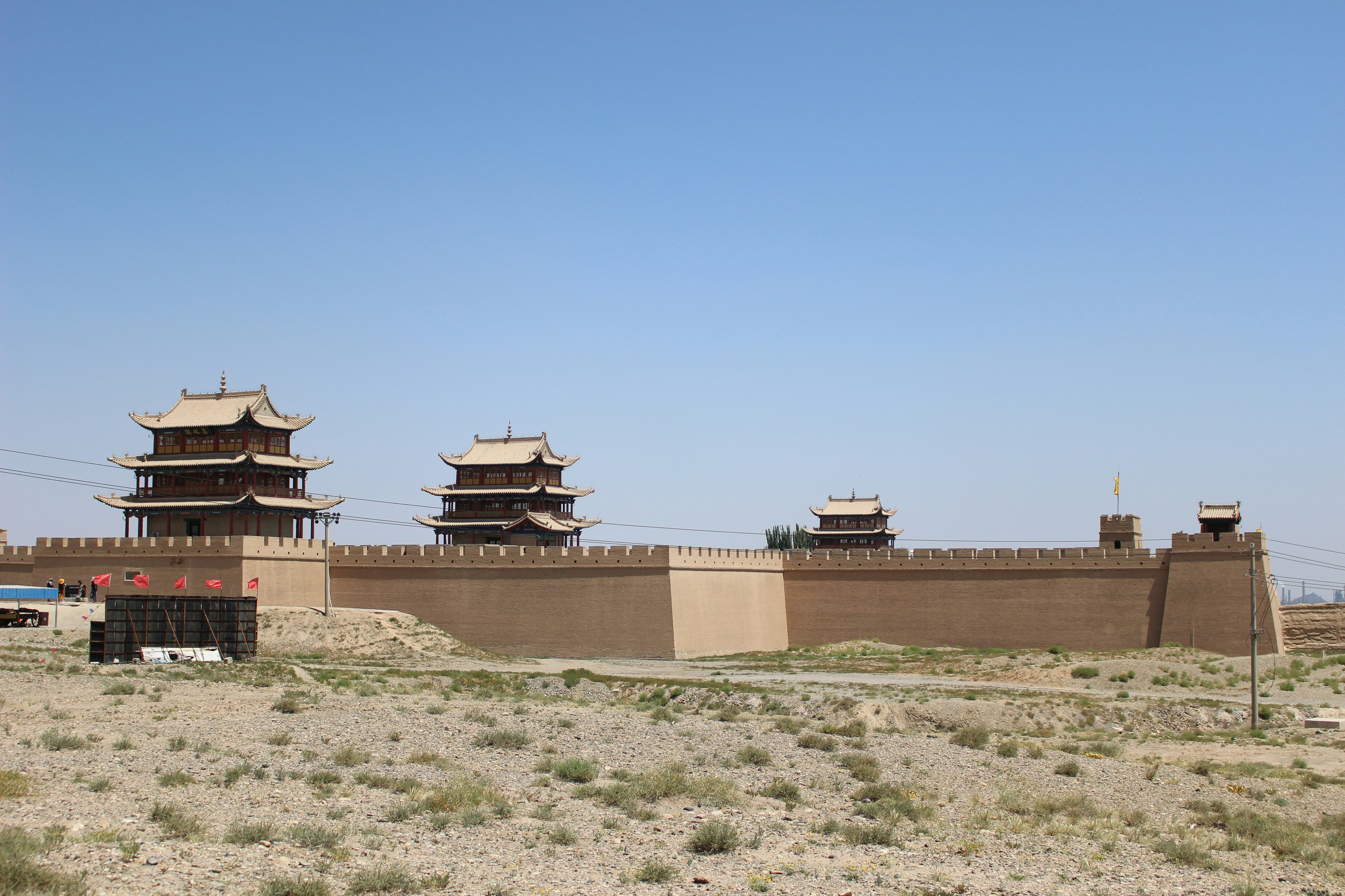 Ancient Gatehouse Horizon: A Desert Fortress Rises