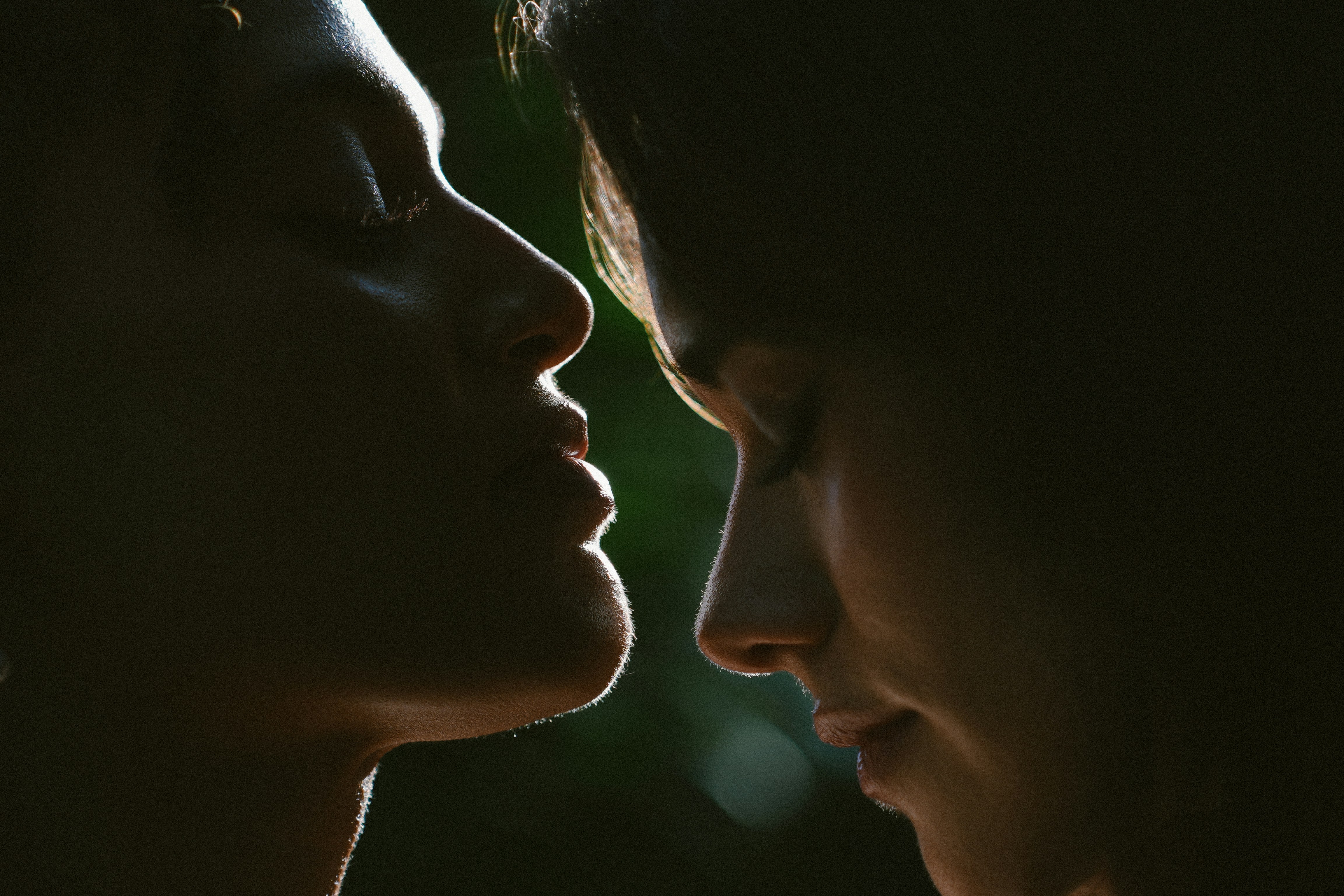 Closest Breath: Two Faces in Quiet Night