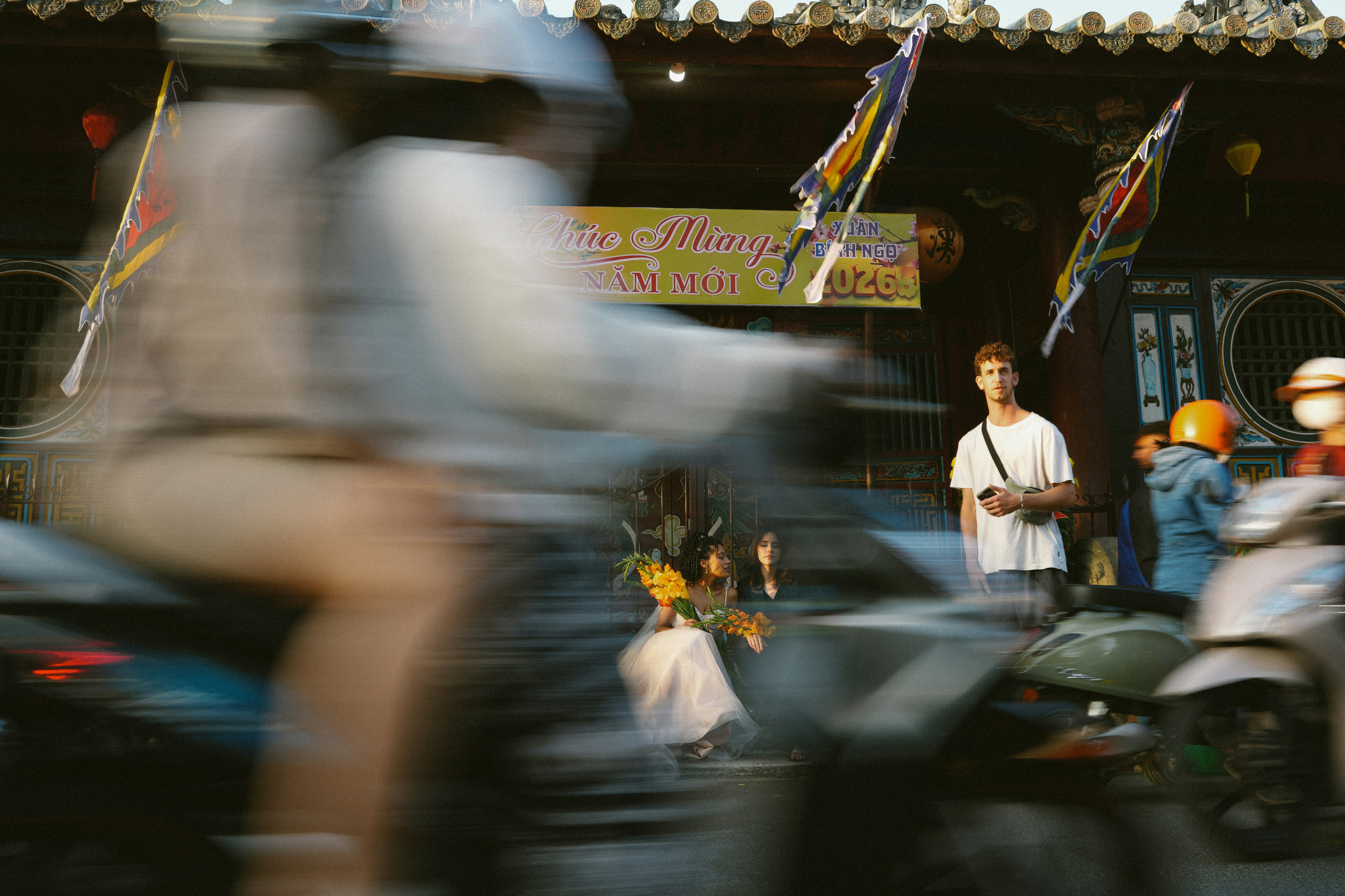 Street Blur and Quiet Observer