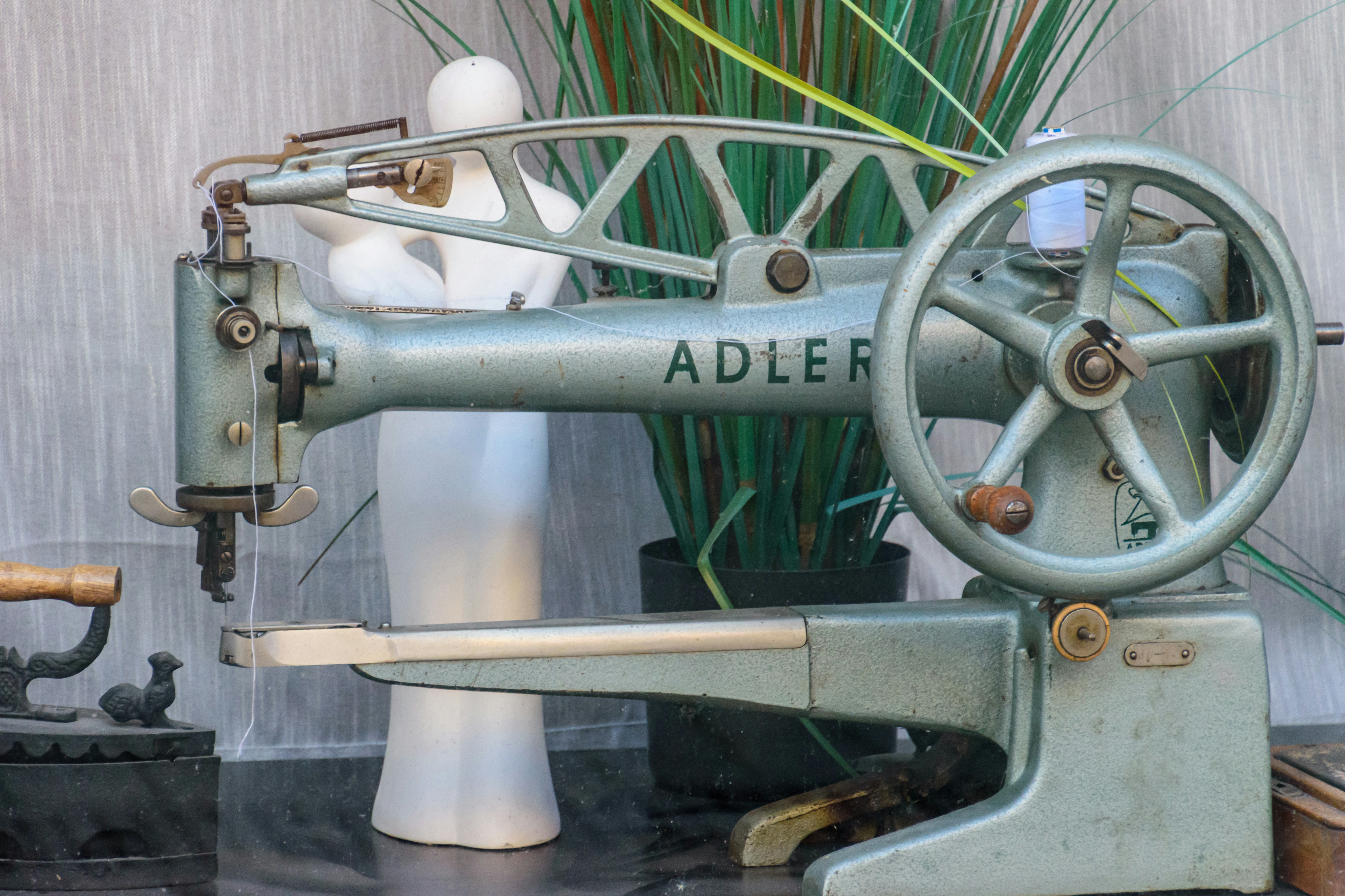 Antique Adler Sewing Machine: A Quiet Industrial Portrait