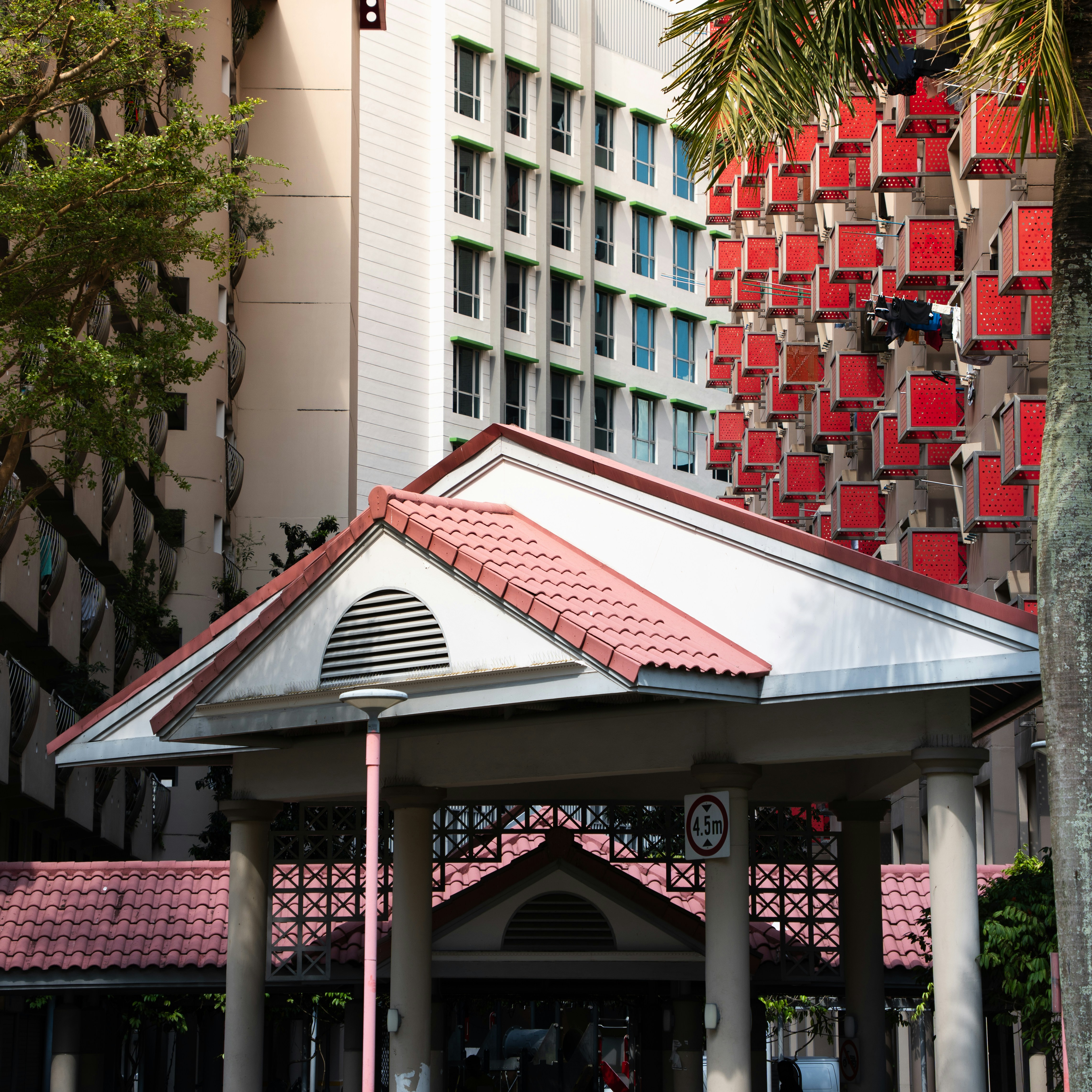 Temple Forecourt Meets Urban Geometry