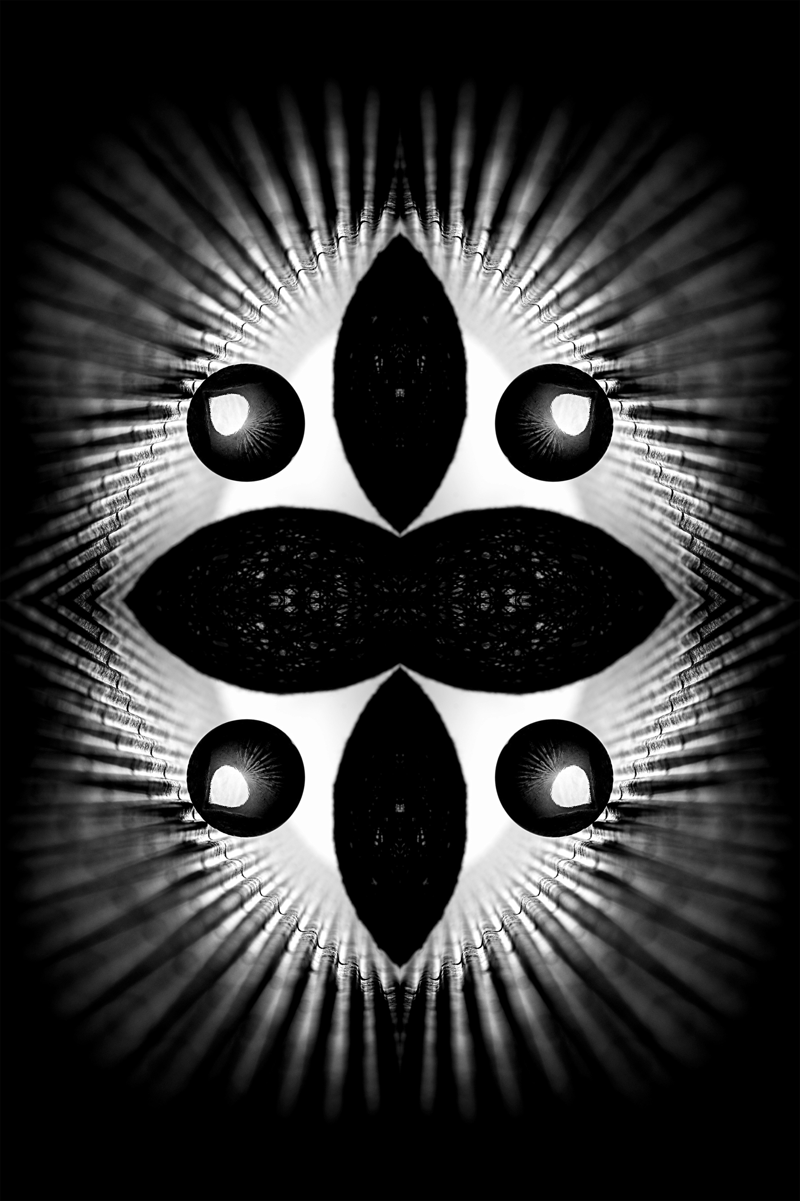 Symmetry Unfolds: A Nordic Iris of Darkness