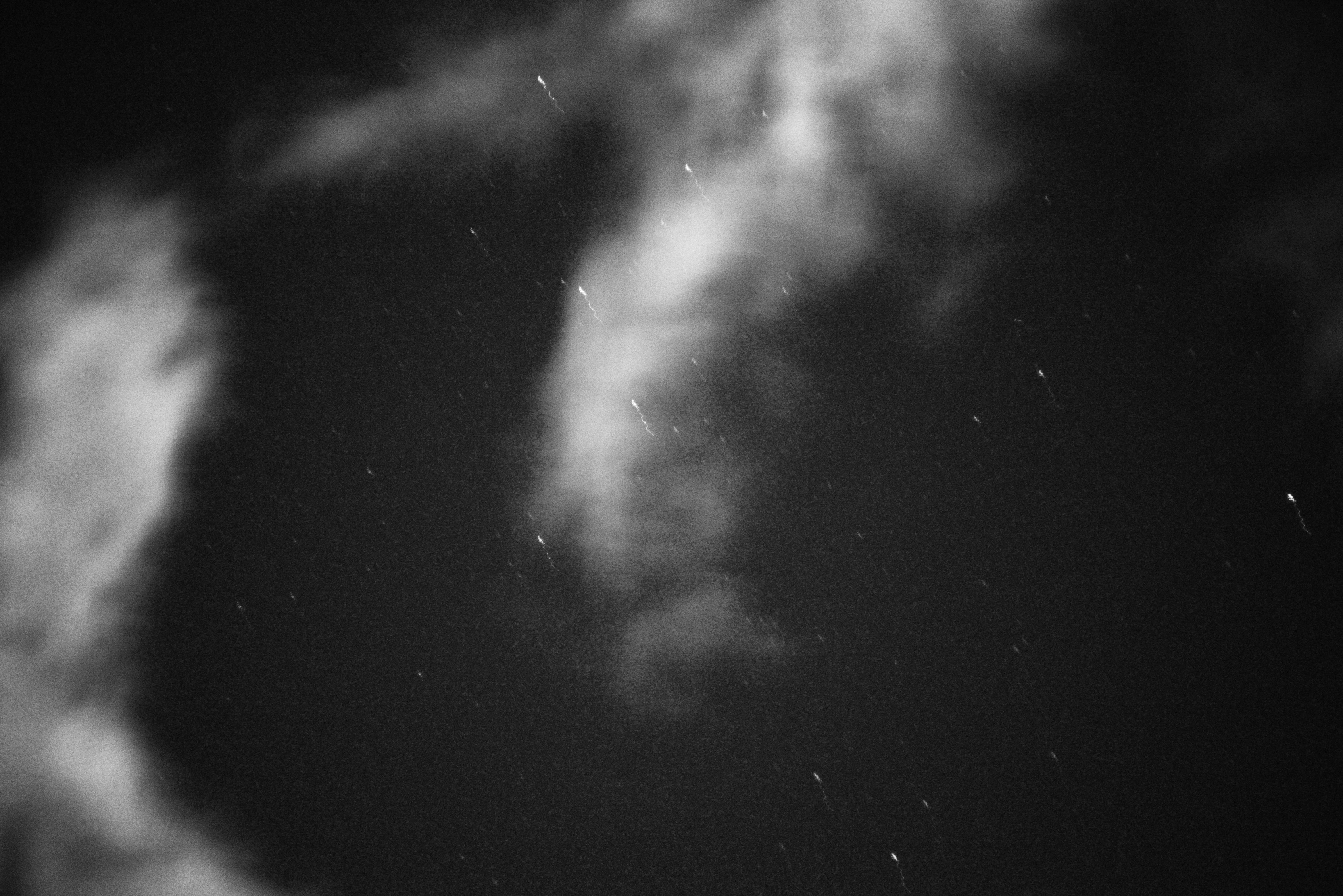 Night Sky in Grain: A Quiet Moment of Cosmic Veil