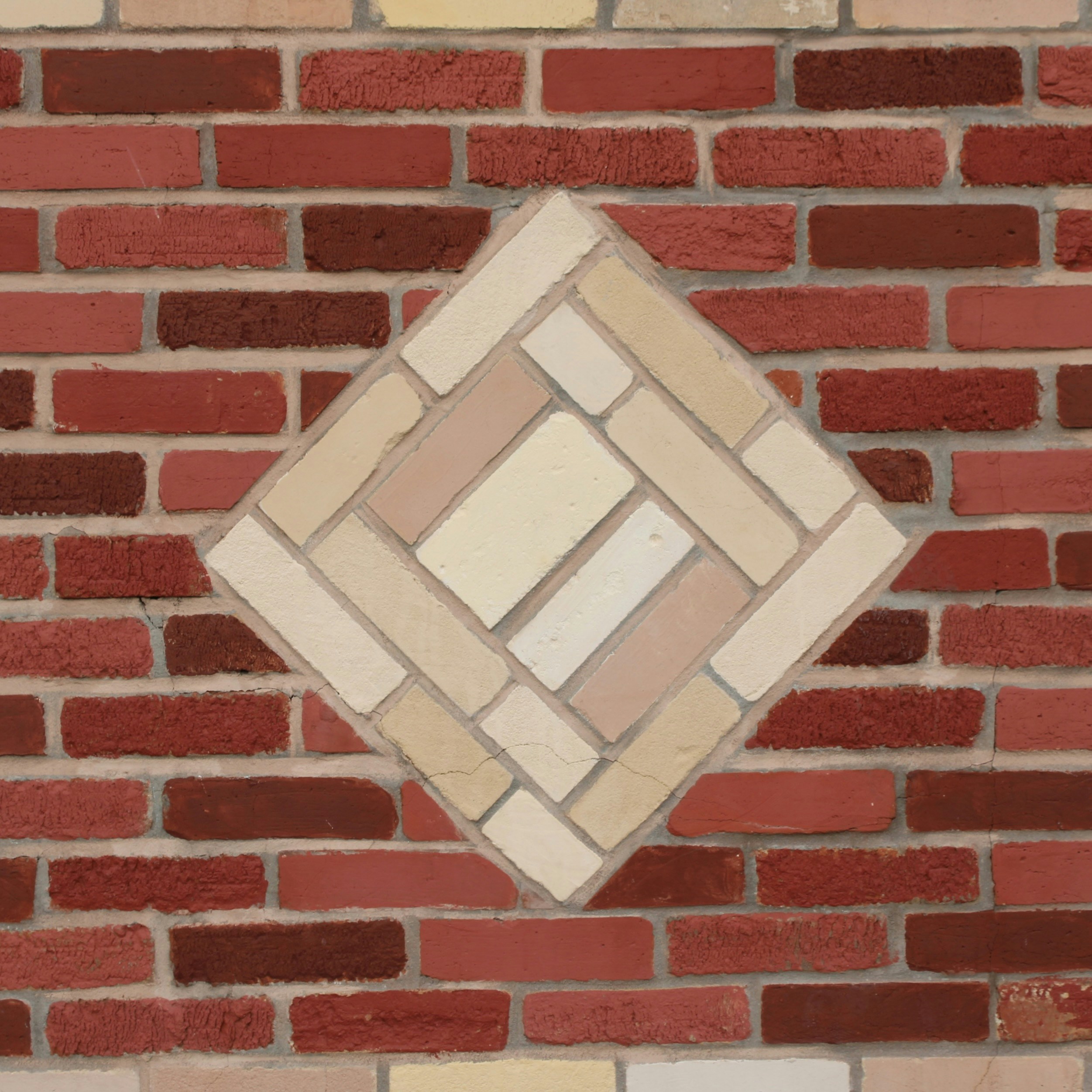Diamond Tile in a Sea of Red Brick