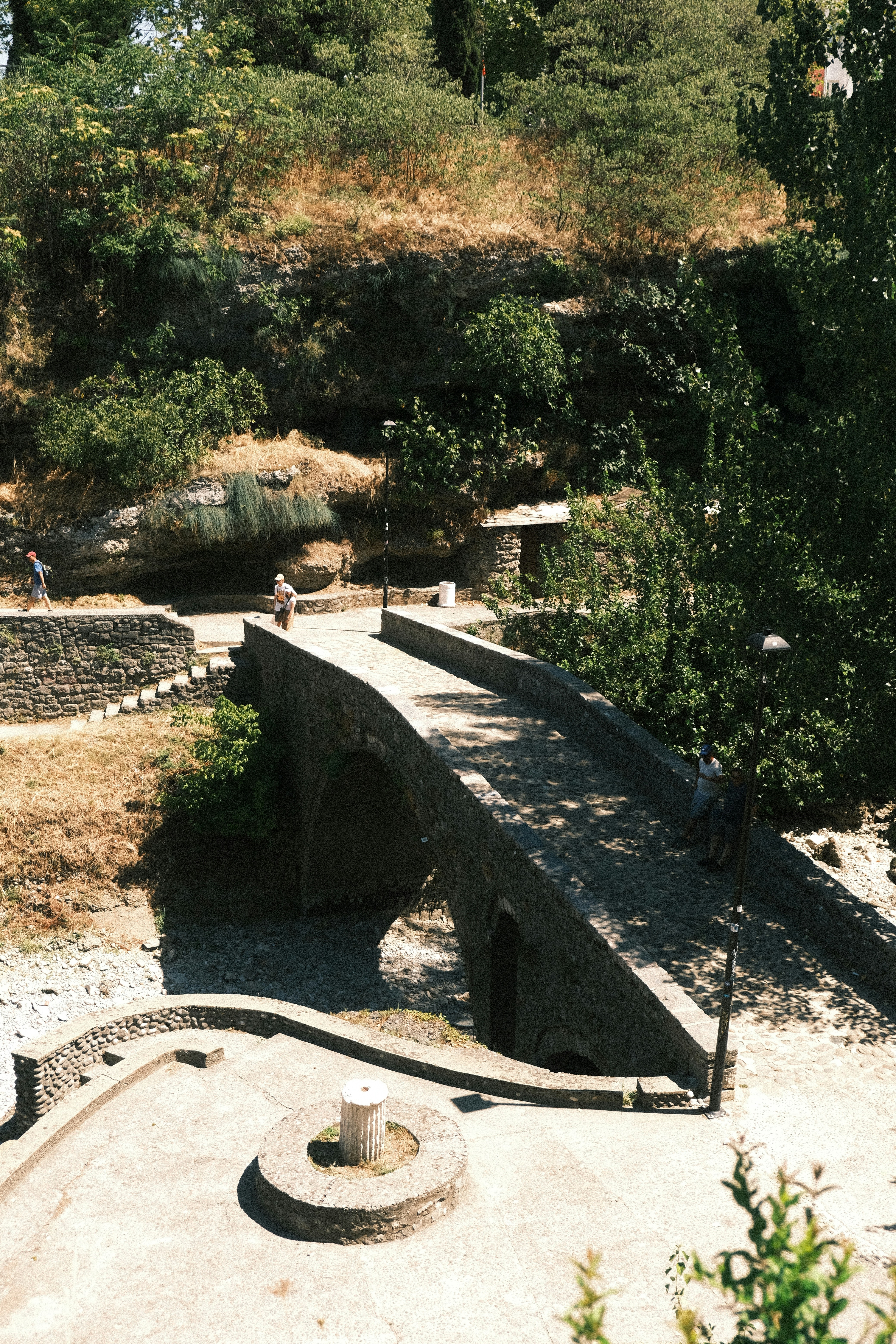 Stone Bridge Overlook: A Sunlit Canyon Path