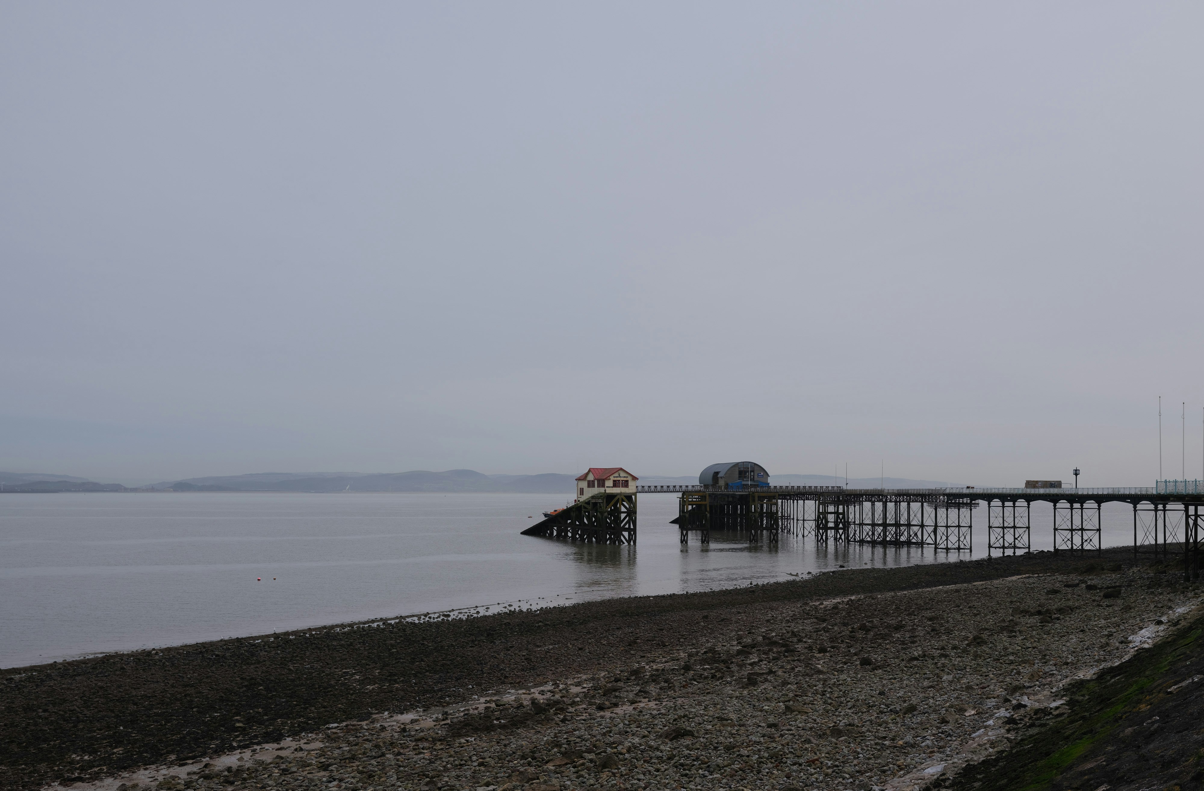 Fog-bound Pier: A Quiet Convergence Over the Tidal Shallows