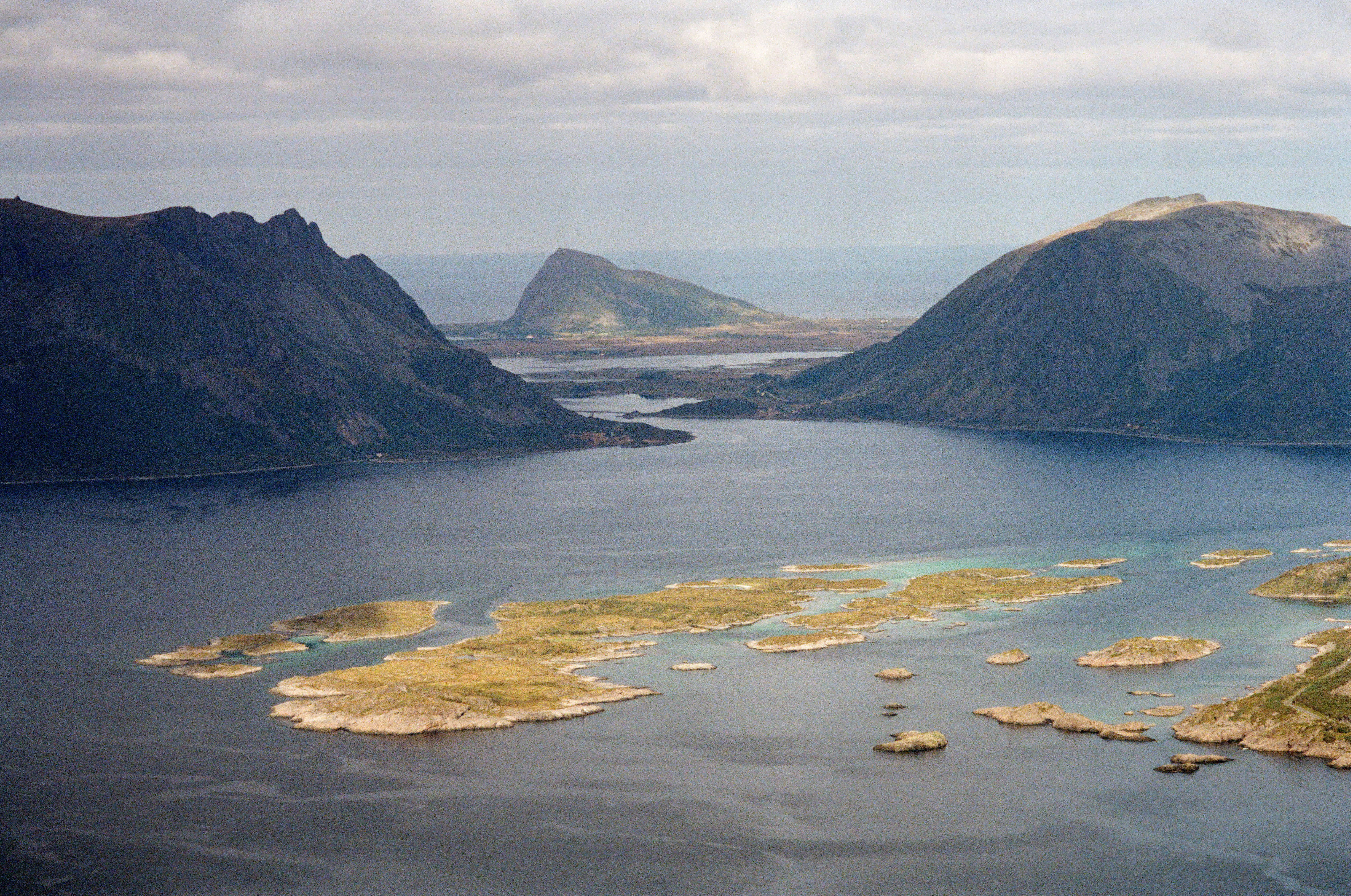 Islands and Inlet Between Silent Gray Mountains