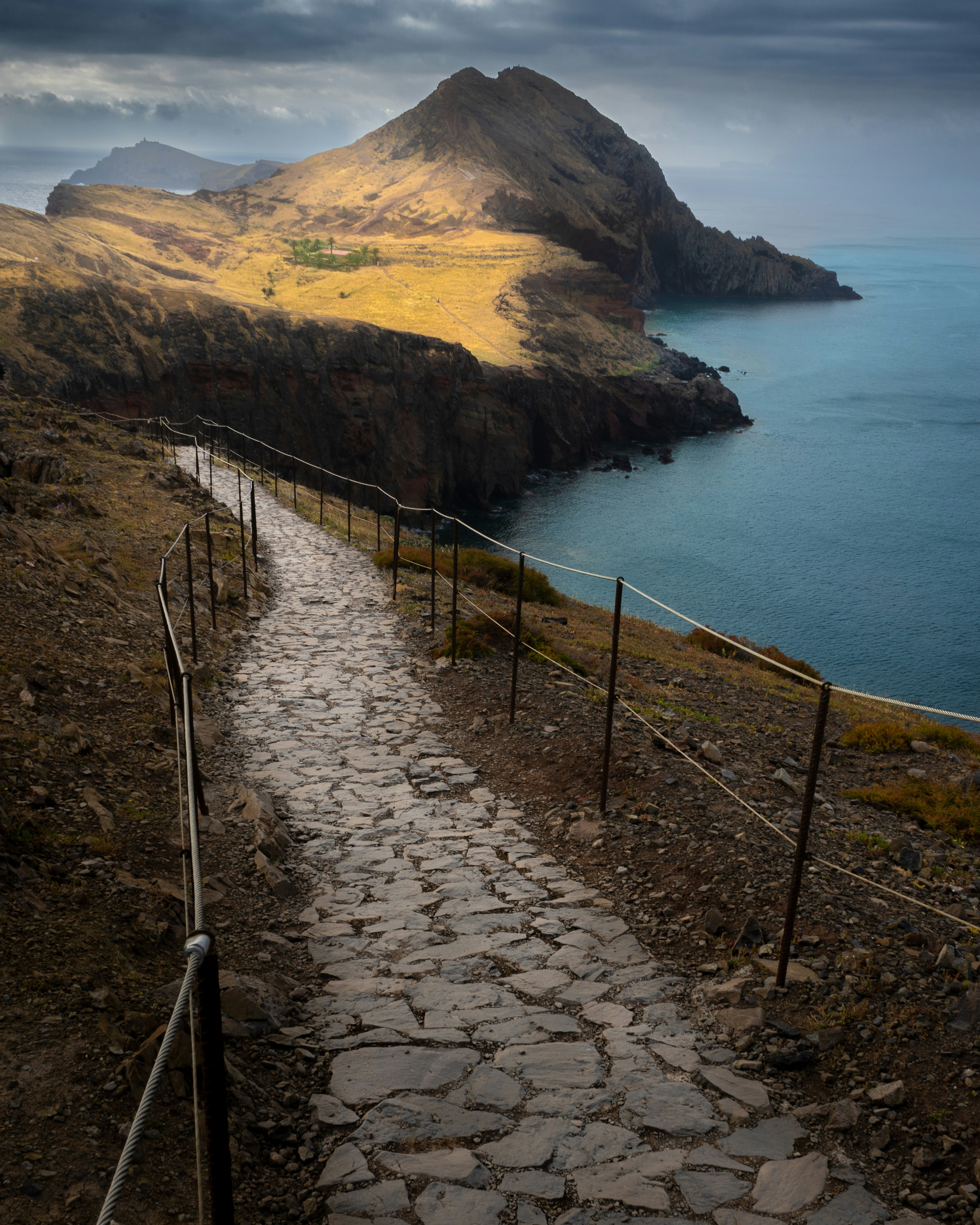 Trail to the Quiet Headland: A Stone Path Along a Clifftop