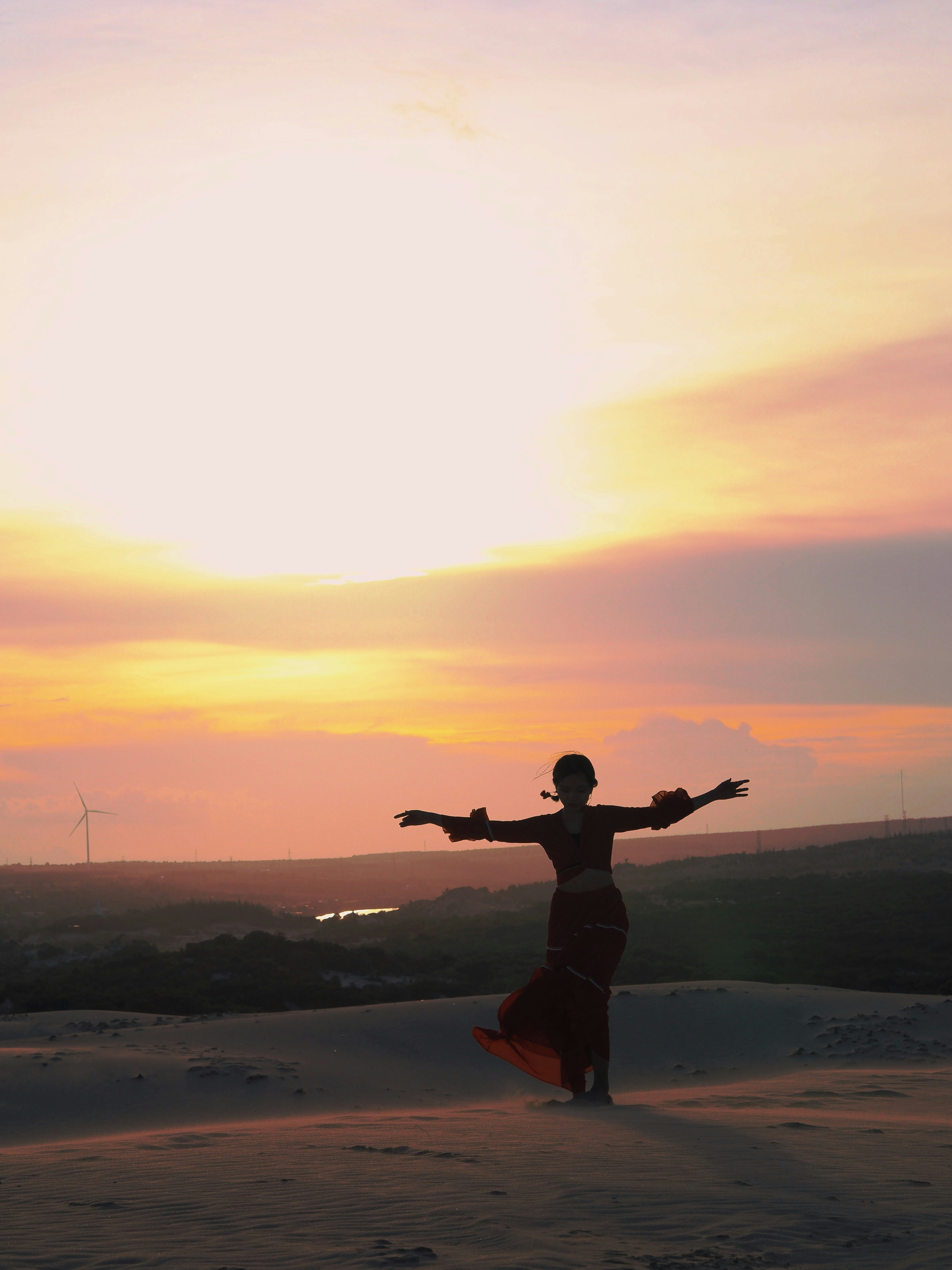 Dancer in the Dune Sundown