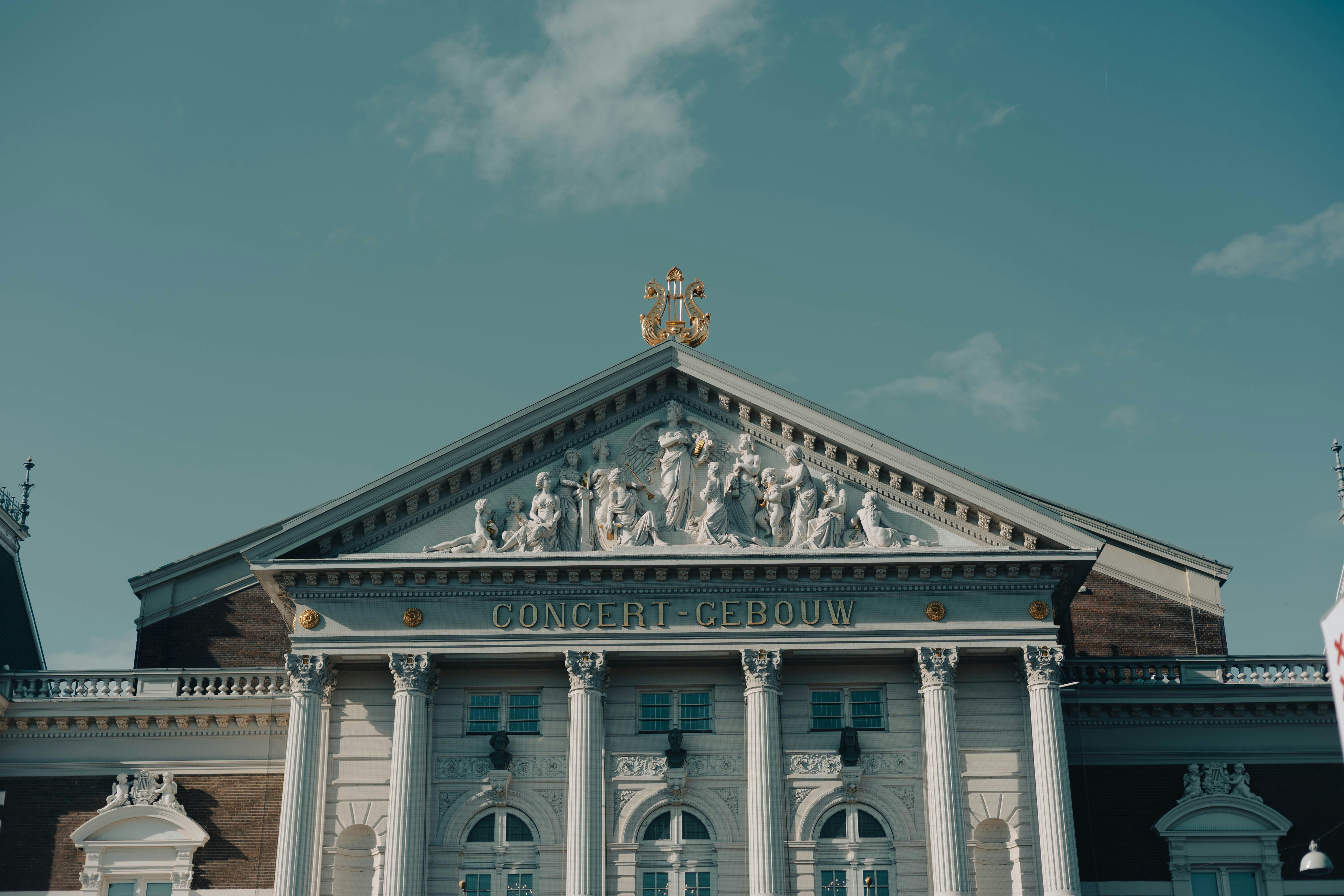 Architectural Symphony: The Grand Facade in Soft Evening Light