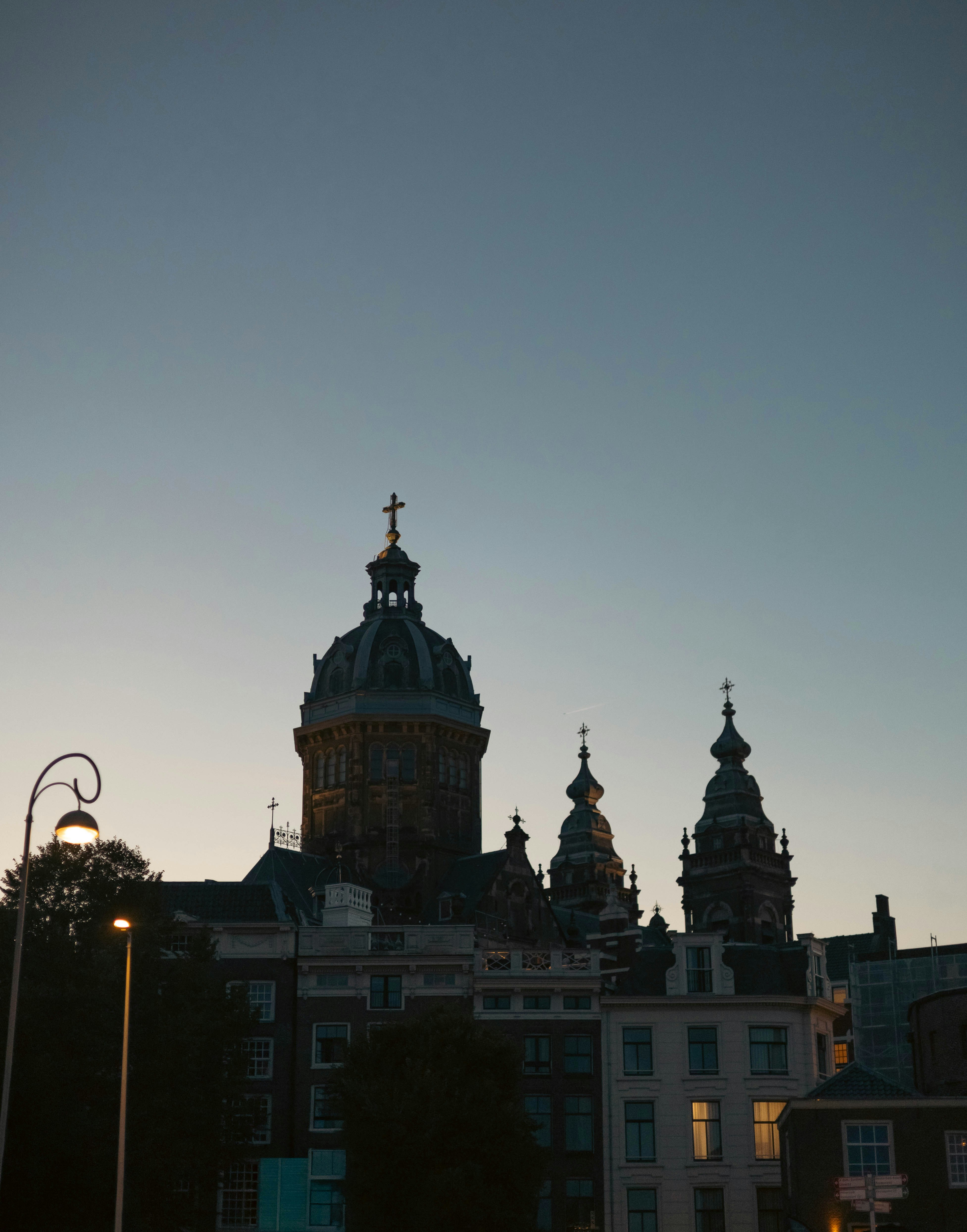 Dusk Silhouette Over the Classical Rooftops