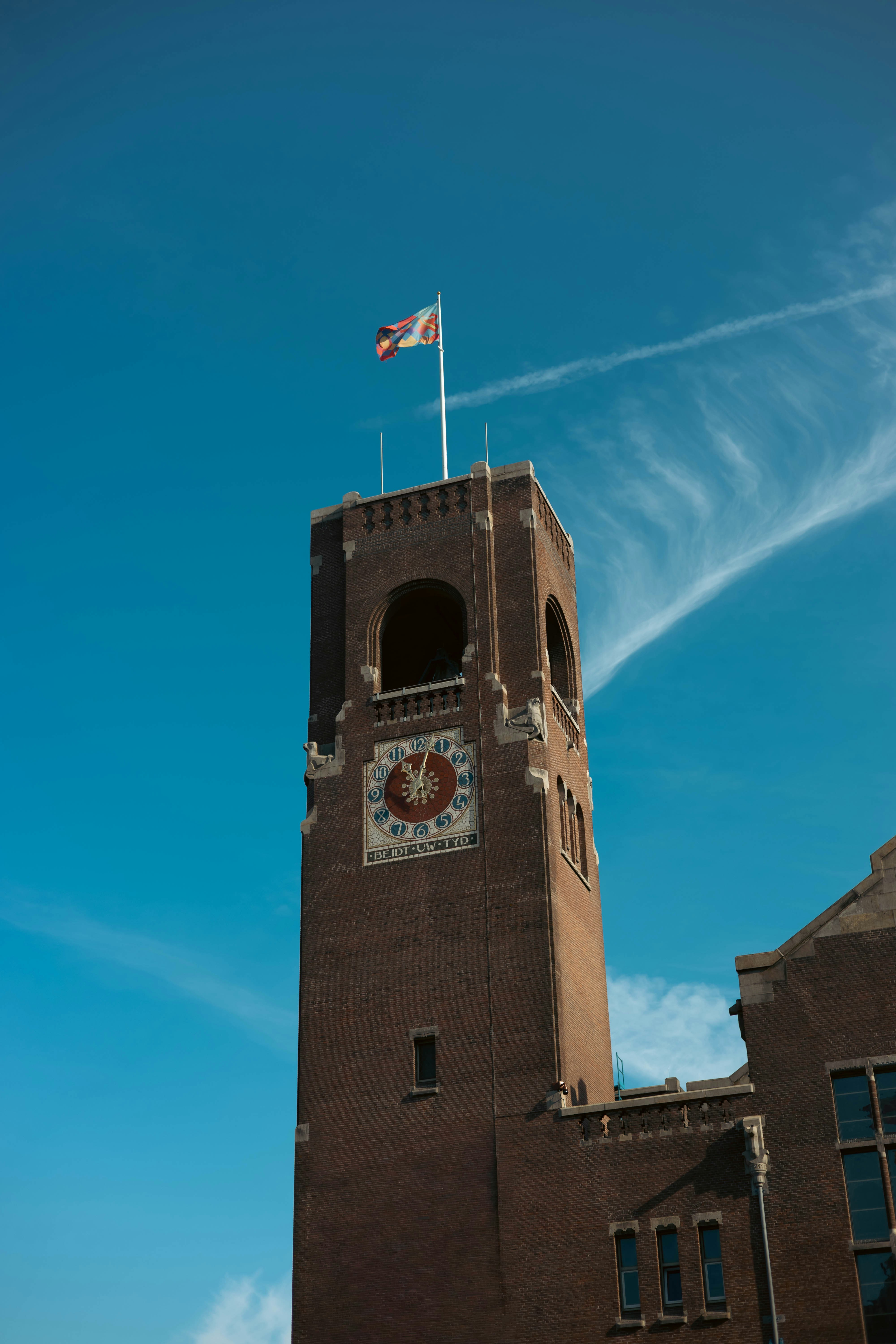 Clock Tower under a Clear Blue Sky