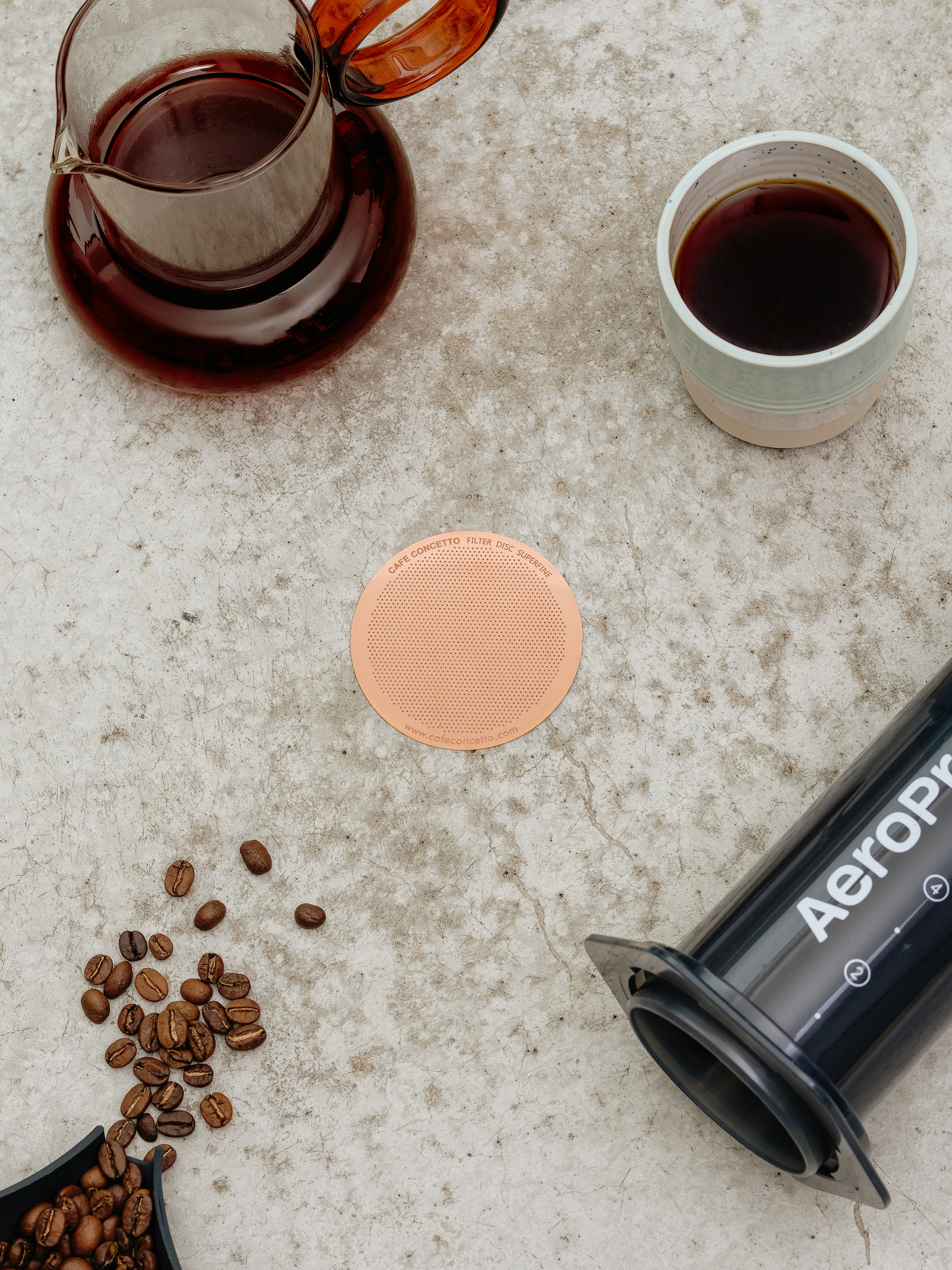 Coffee Studio on Concrete: A Quiet AeroPress Moment
