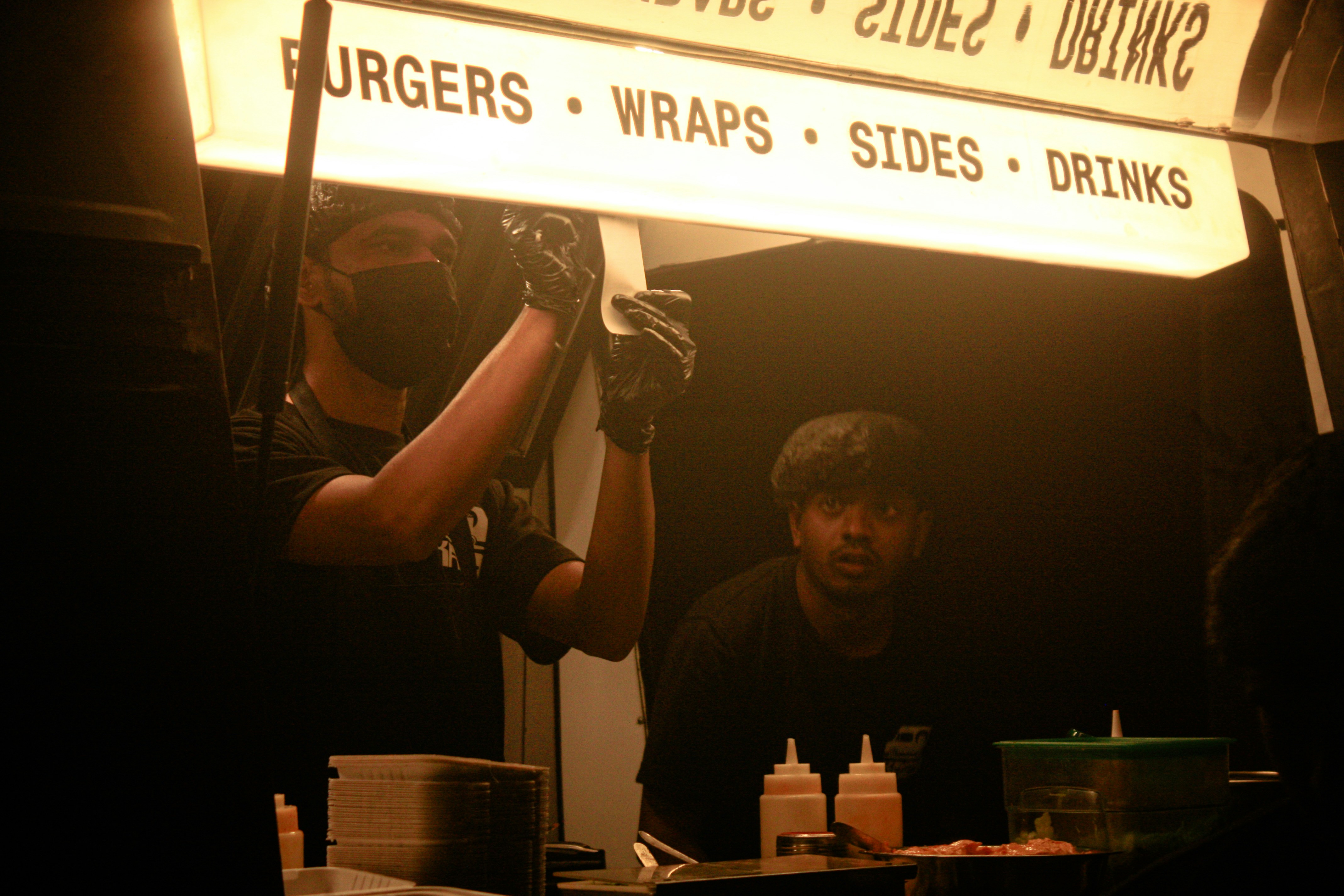 Night Food Stall: Crew Behind the Counter