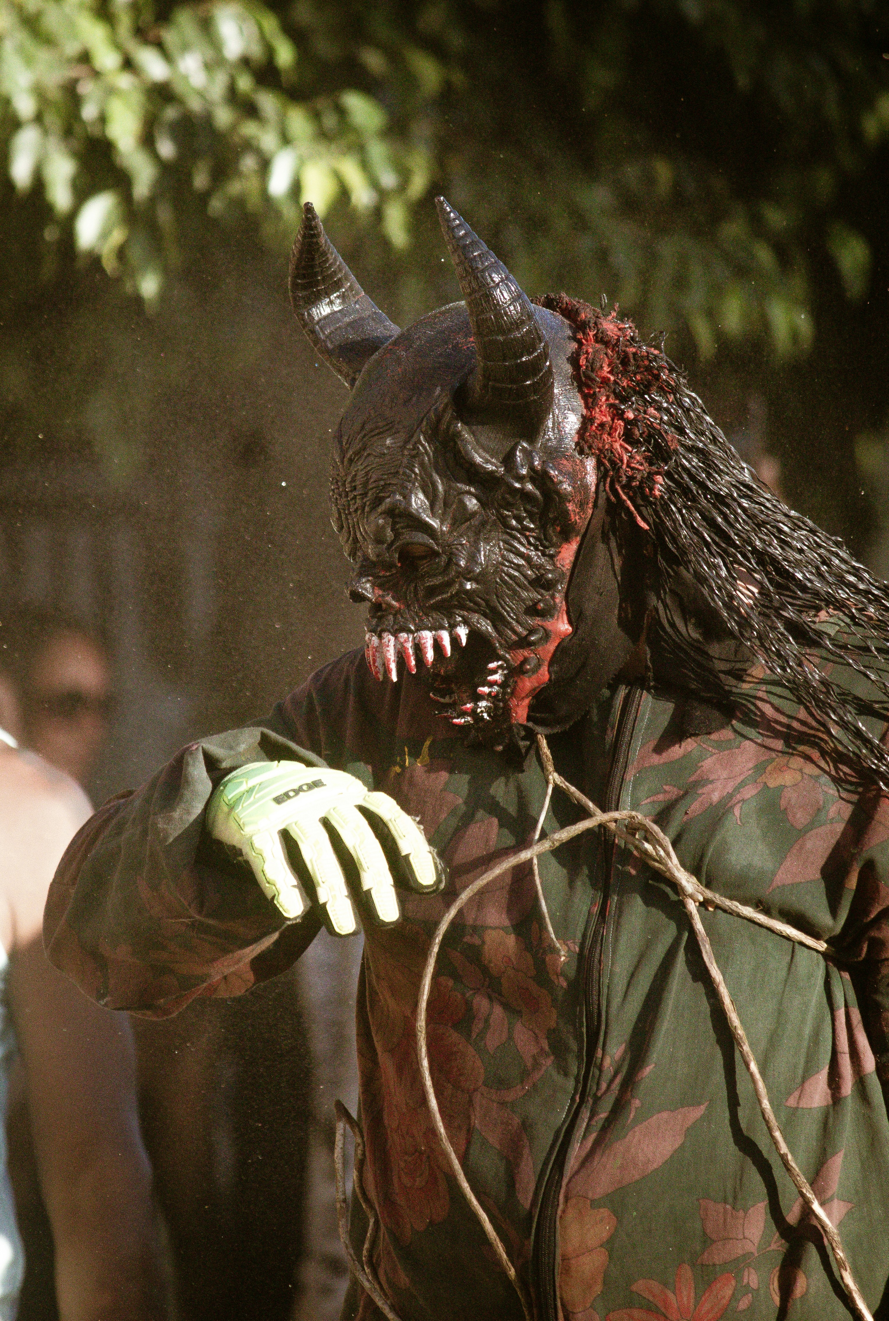 Masked Beast in the Spotlight: A Fiery Encounter