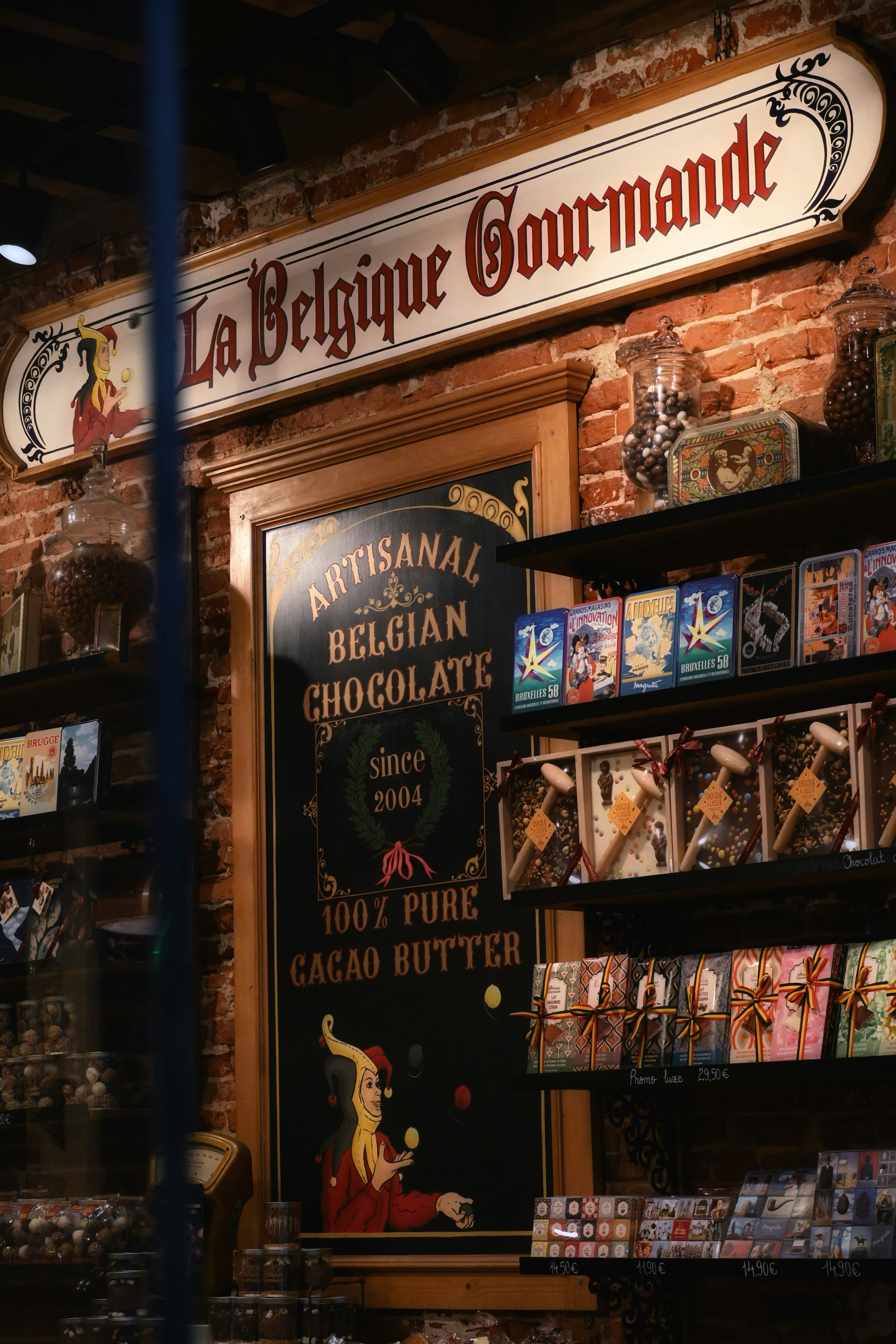 Belgian Chocolate Display at a Velvet Brick Bar