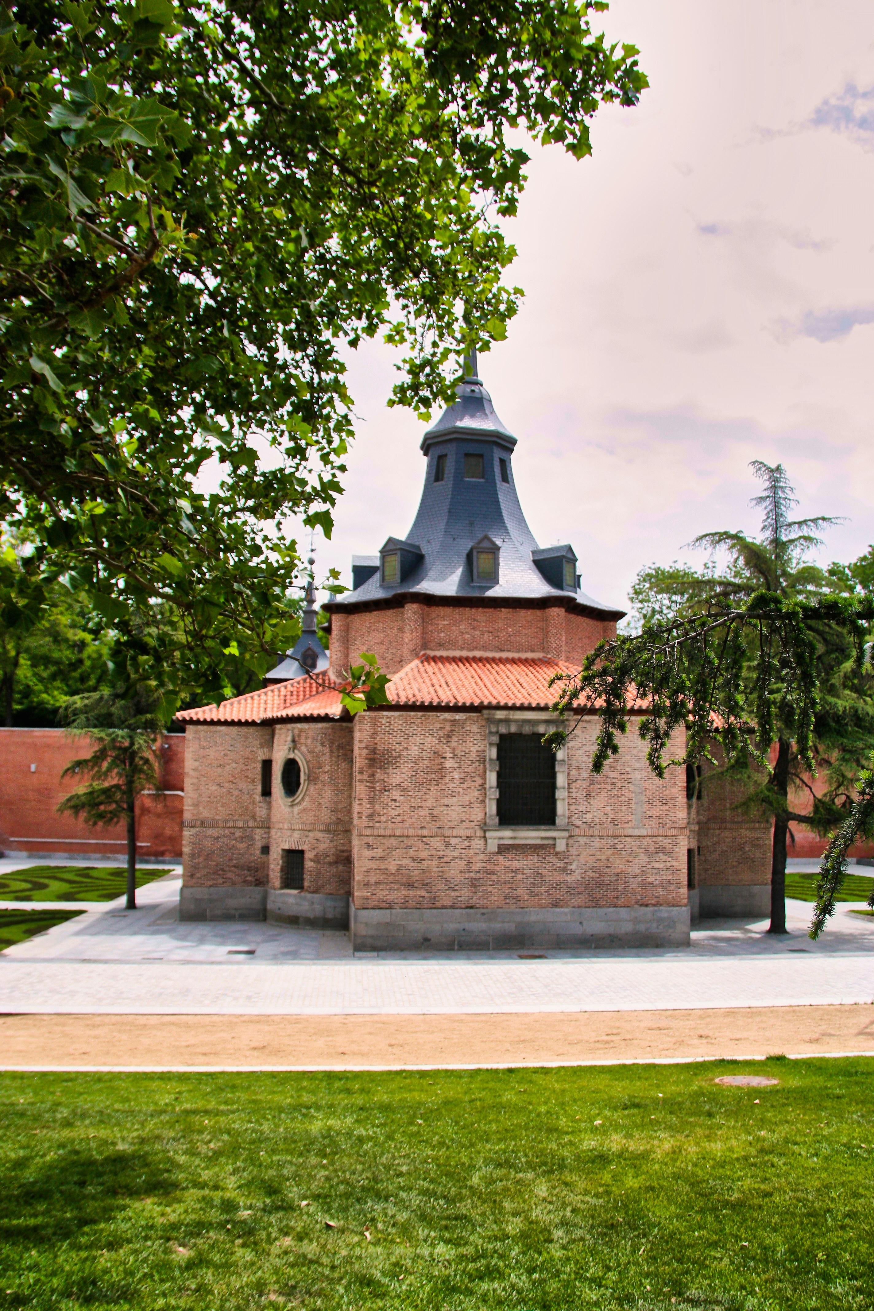 Brickish Sanctuary under a Tree Canopy