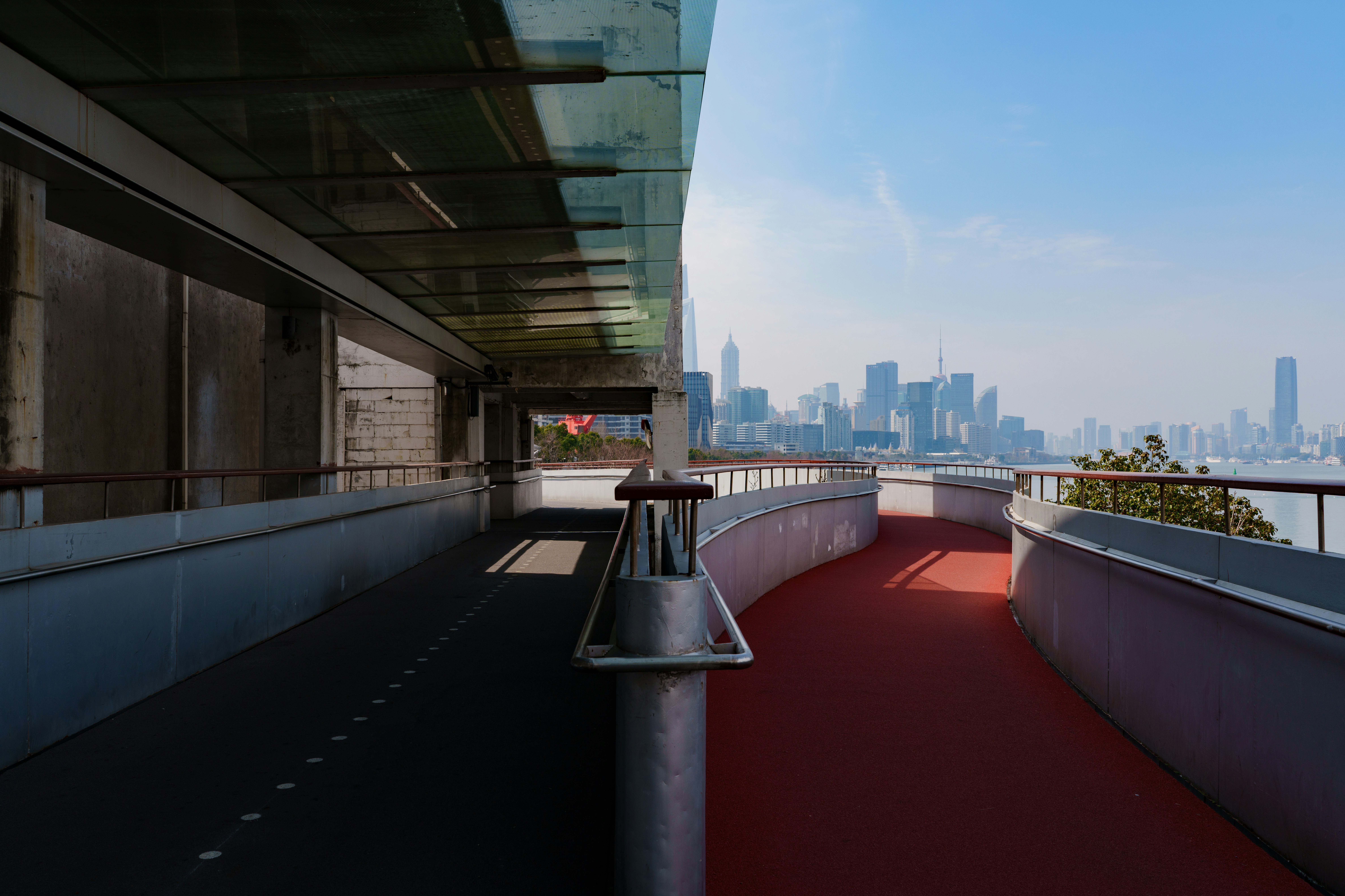 Rooftop Redway: A Quiet Ascent Toward the City