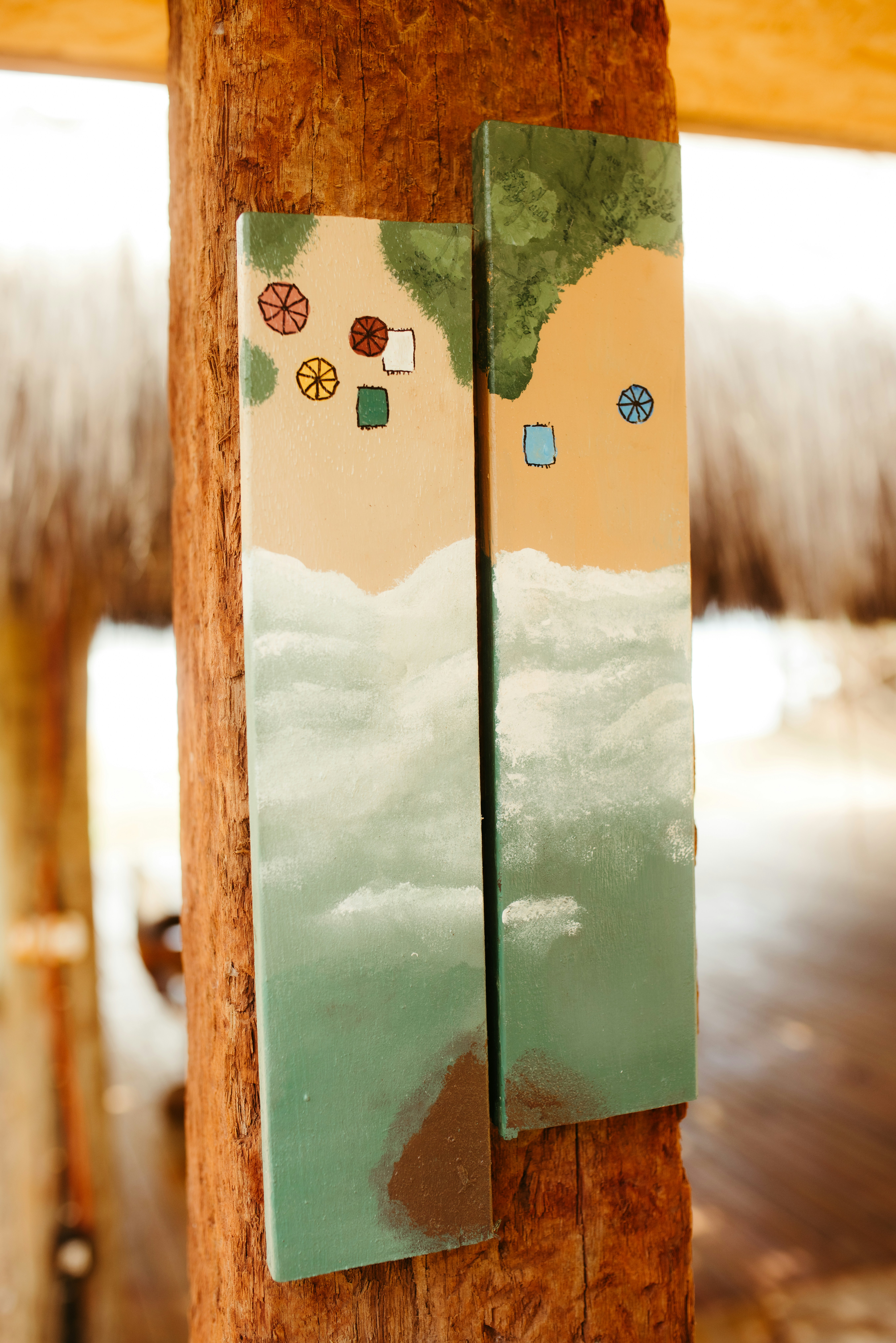 Sunlit Poles and Painted Planks: A Steam-Soaked Portrait
