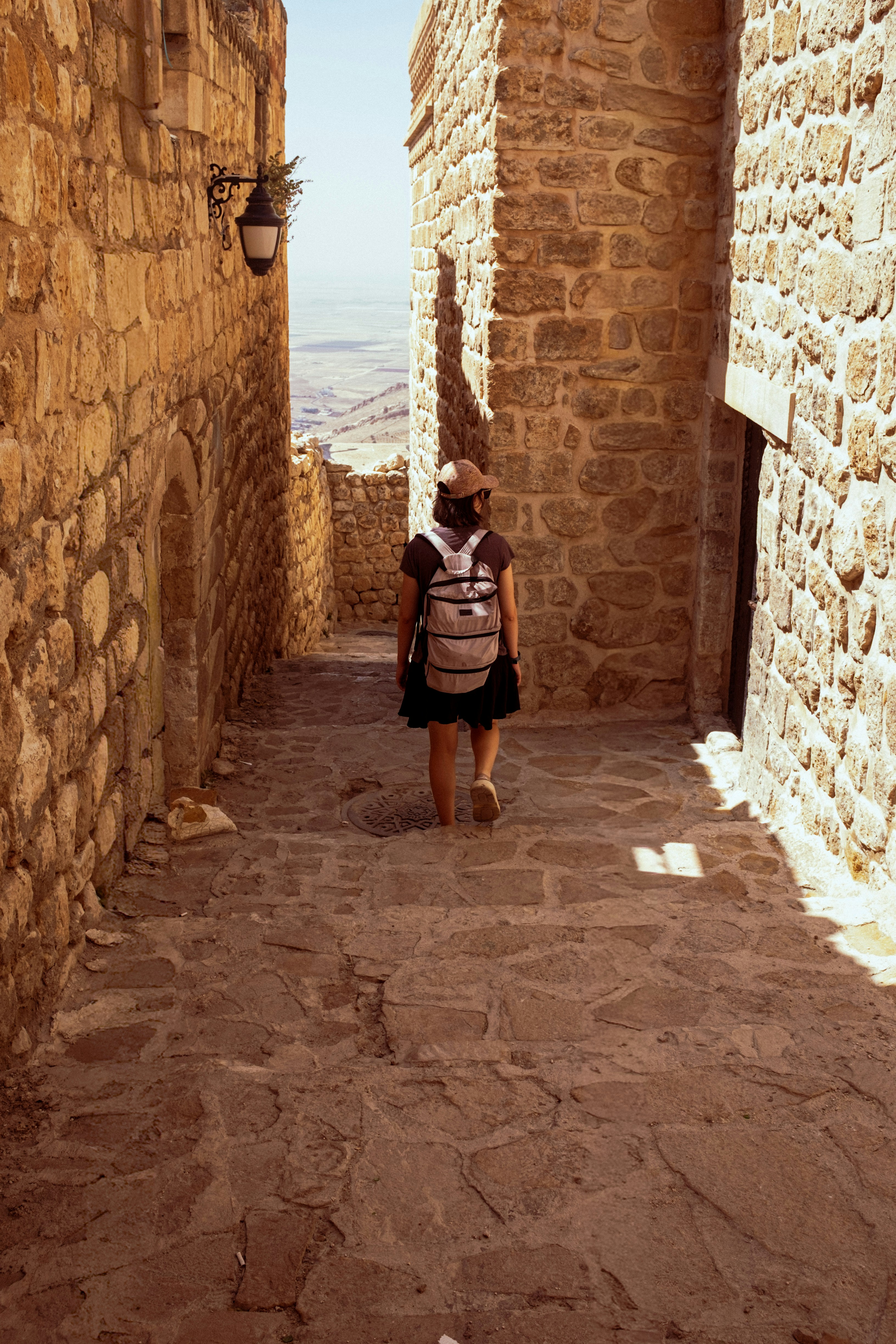 Trail to the Horizon: A Traveler Steps Between ancient Stones