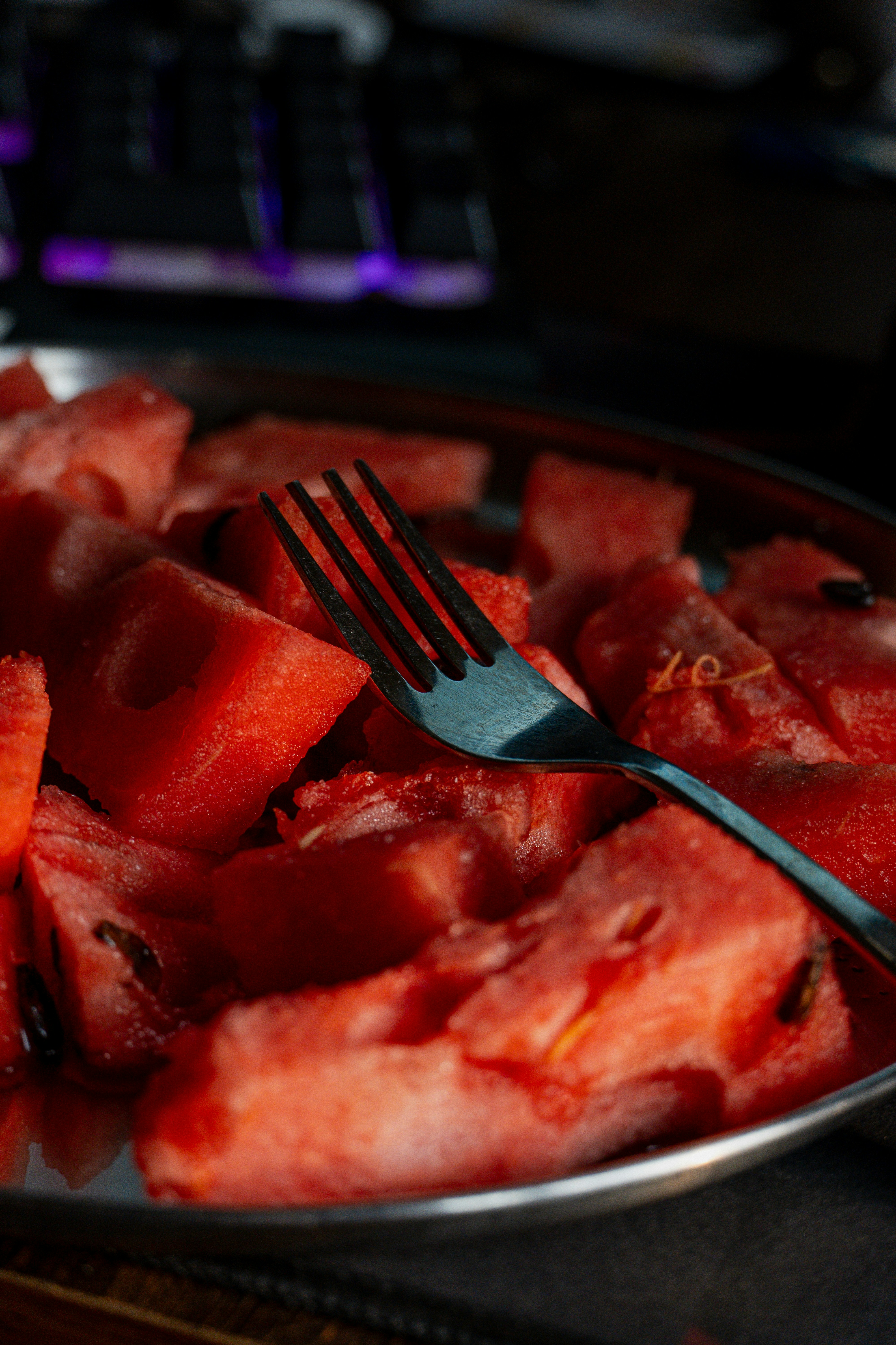 Red Slice Reverie: A Forkful of Summer in Deep Focus