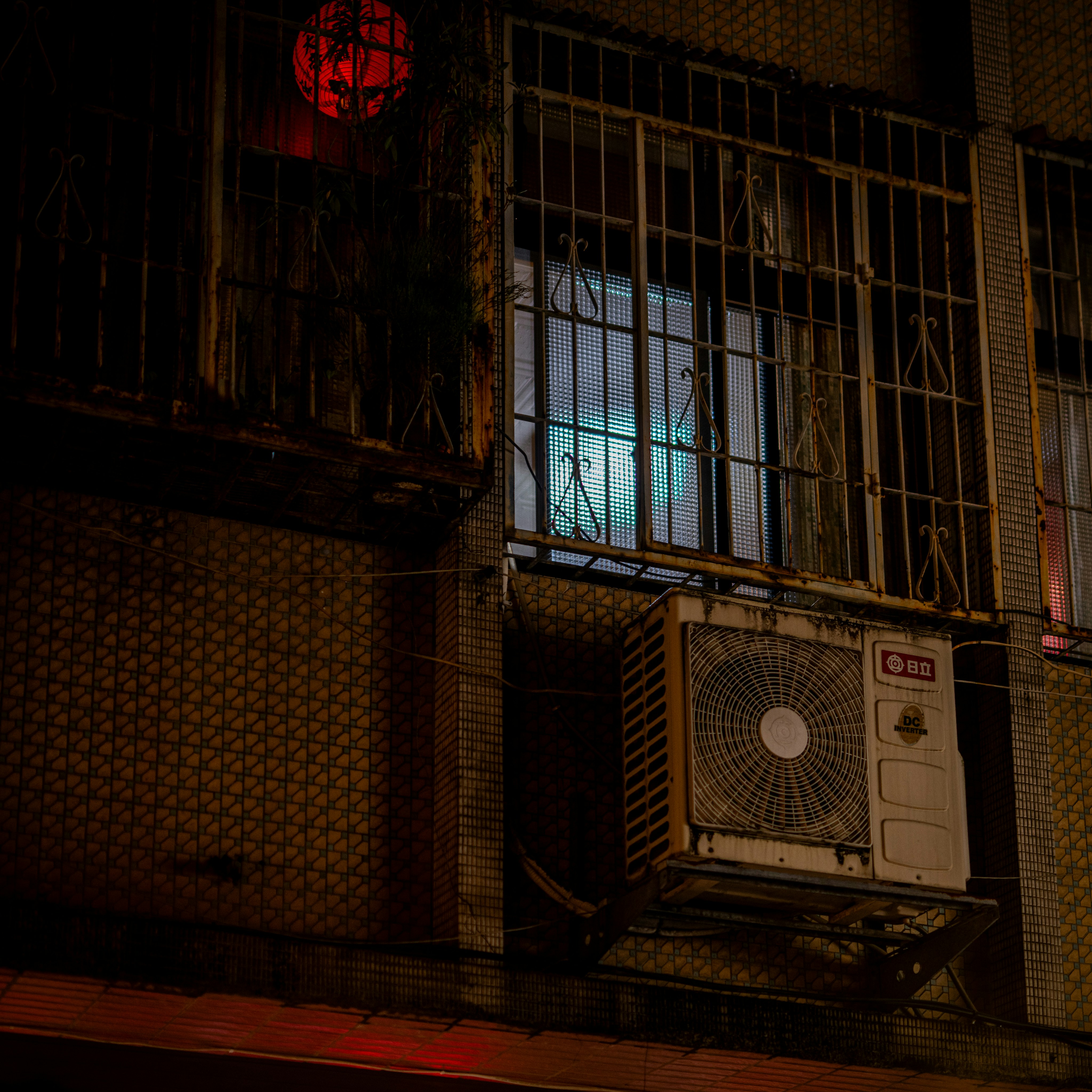 Red Lantern, Cold Air, and a Quiet HVAC Window Frame