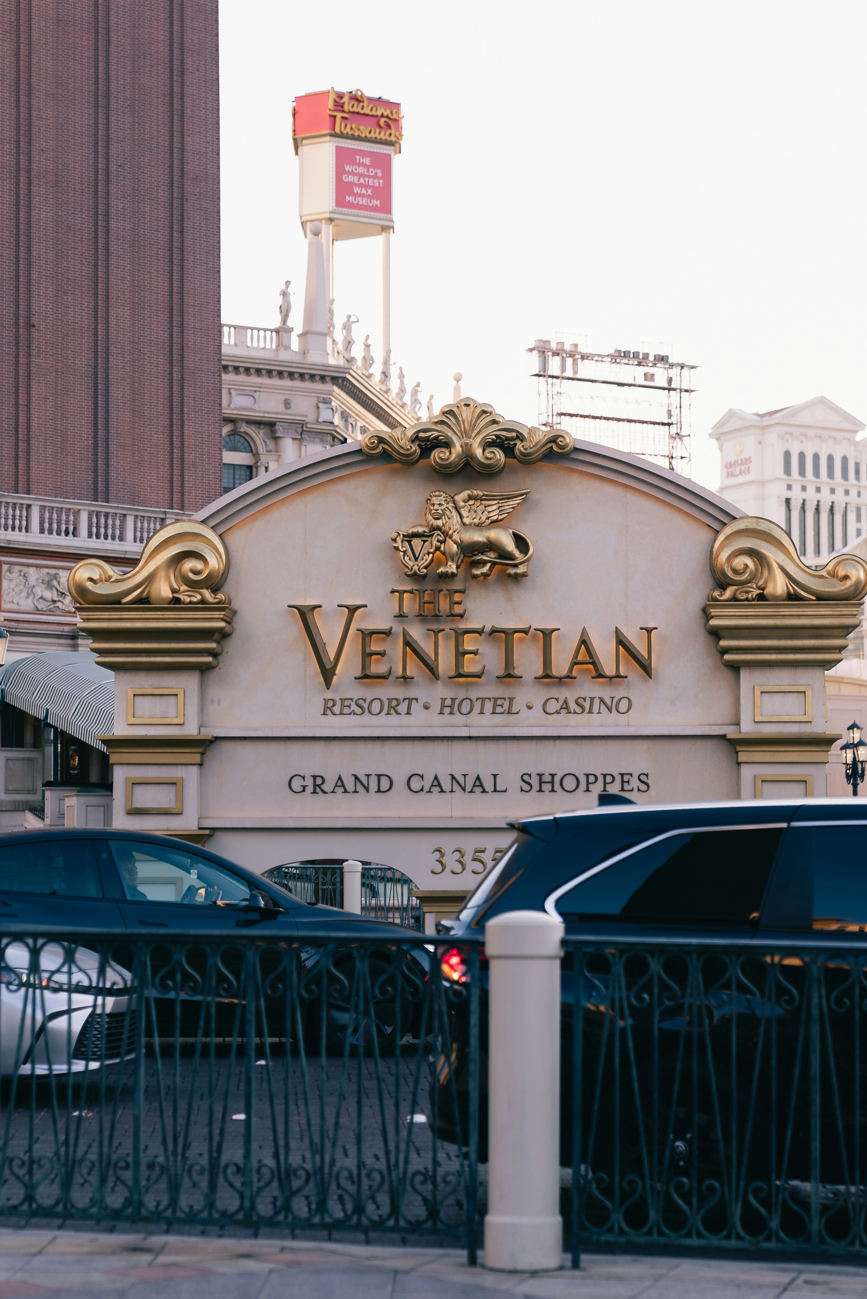 The Venetian Arrival: Neon Entwined with Architectural Grandeur
