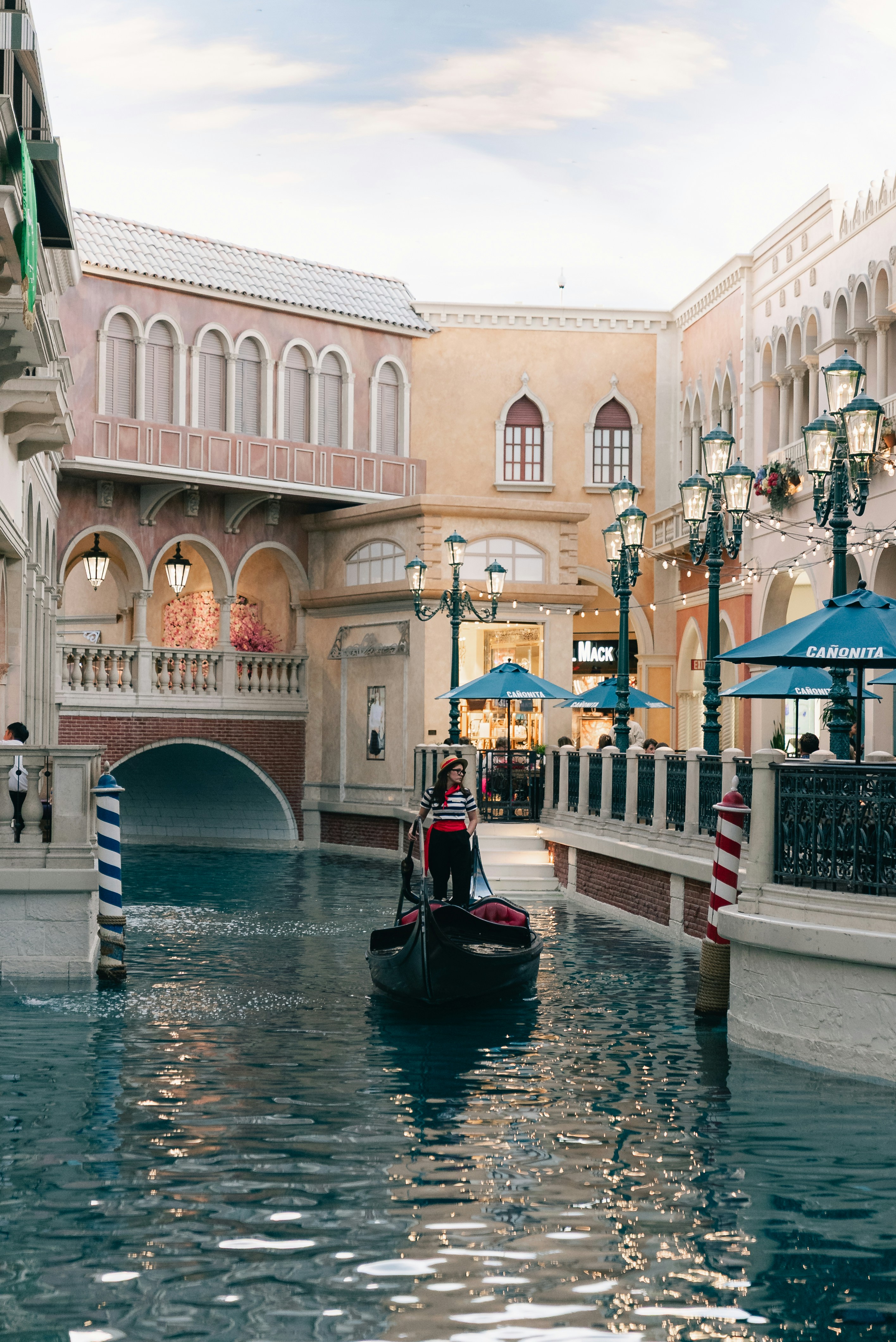 Gondola Crossing Under Europe’s Wall of Light