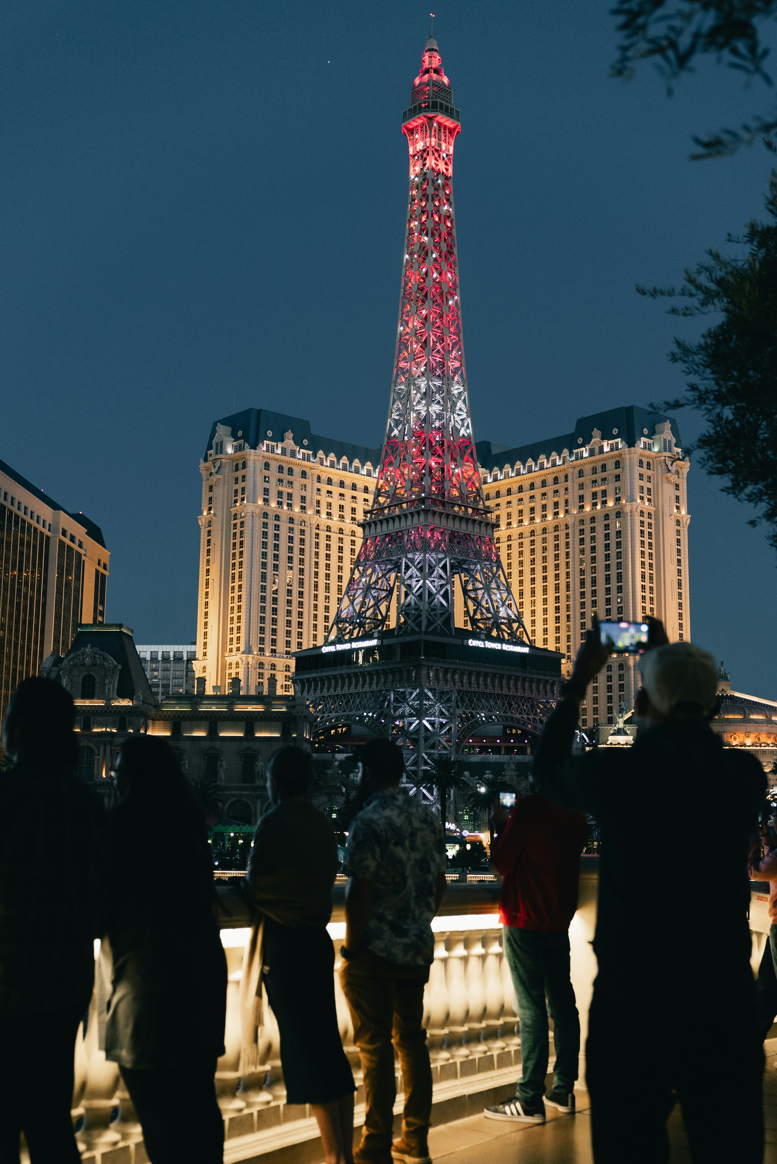 Illuminated Torre of Lights: A Night at Paris Las Vegas