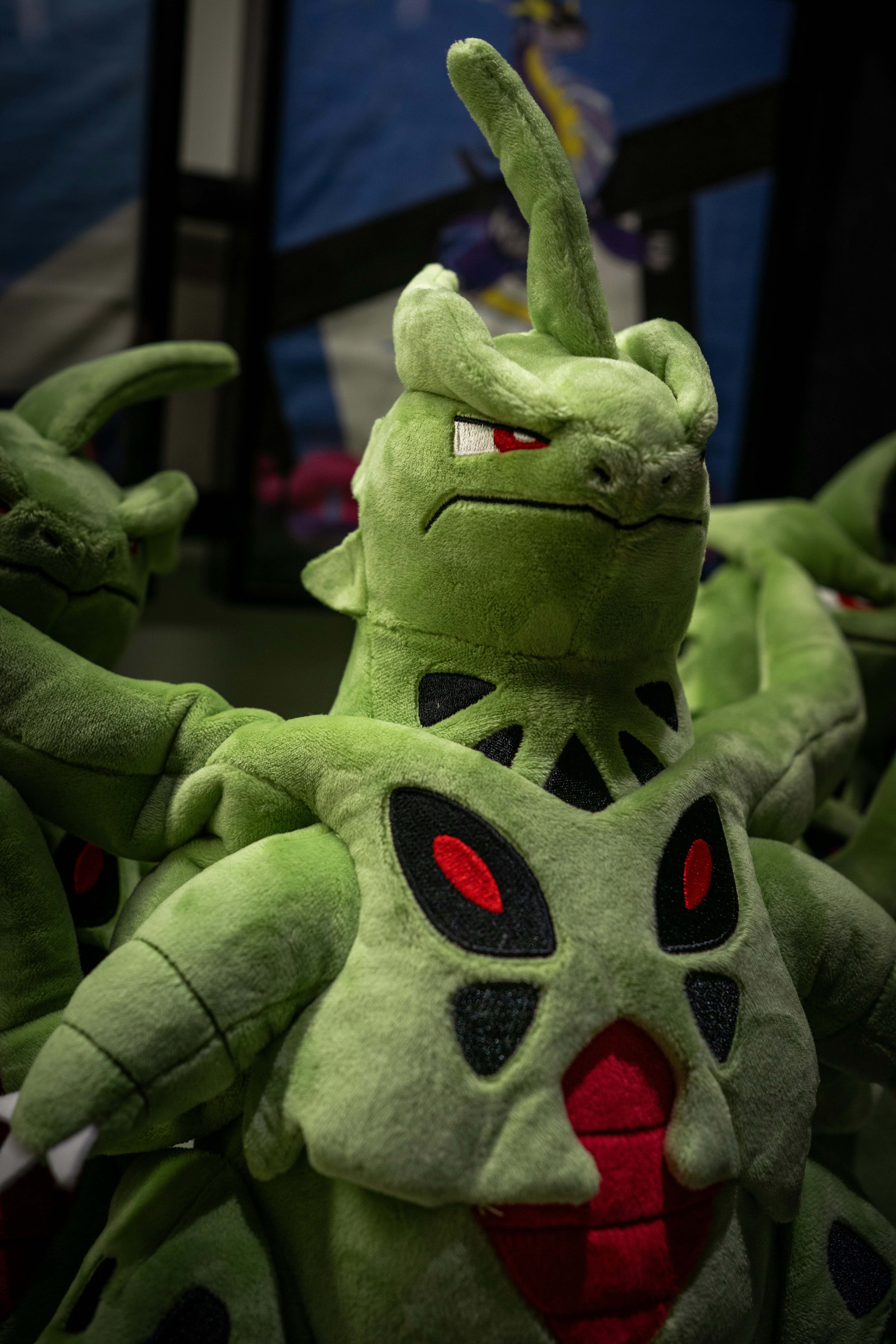 Giant Green Monster Plush Guards the Show Floor