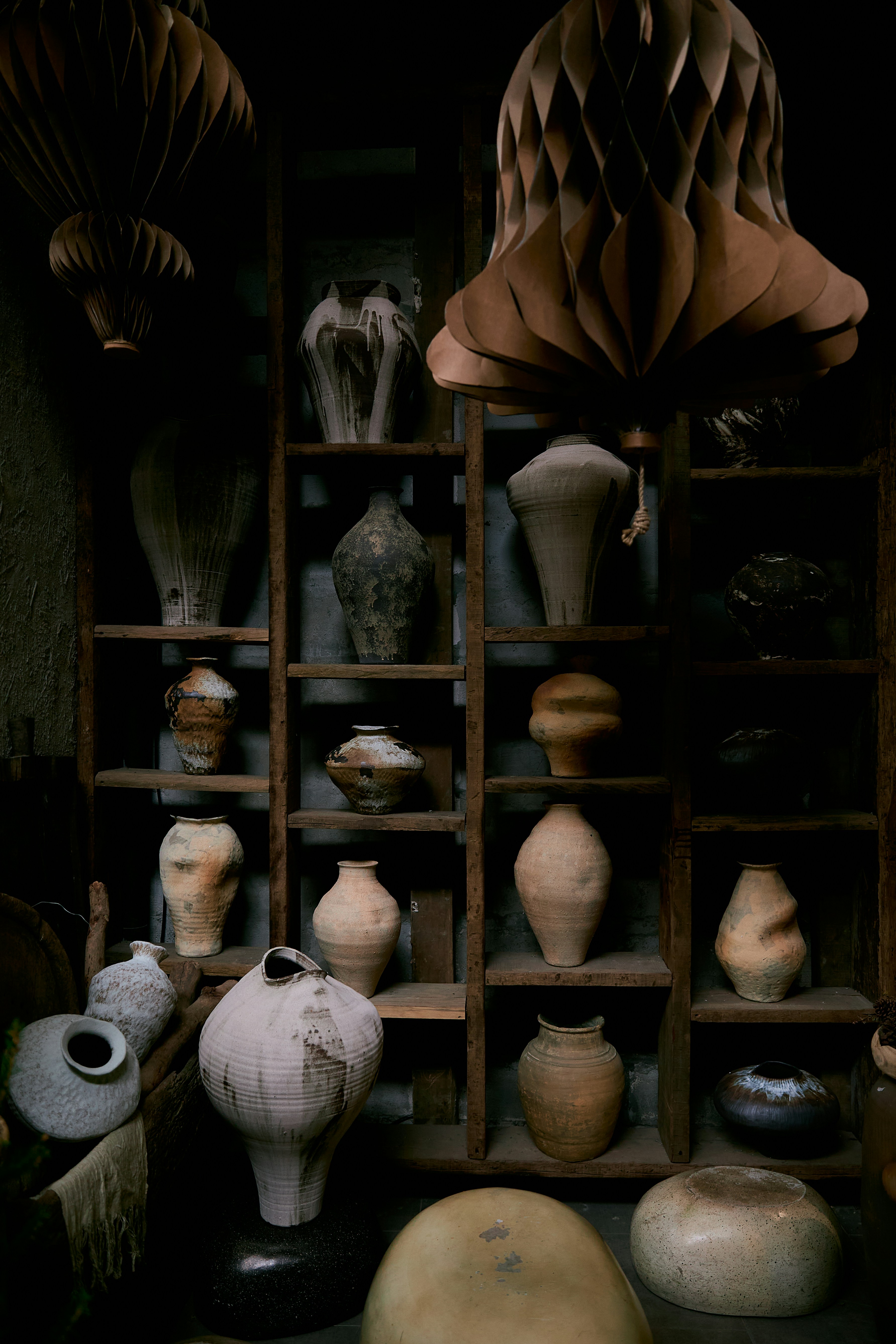 Hidden Gallery of Clay: A Portrait of Pottery in Soft Ambient Light
