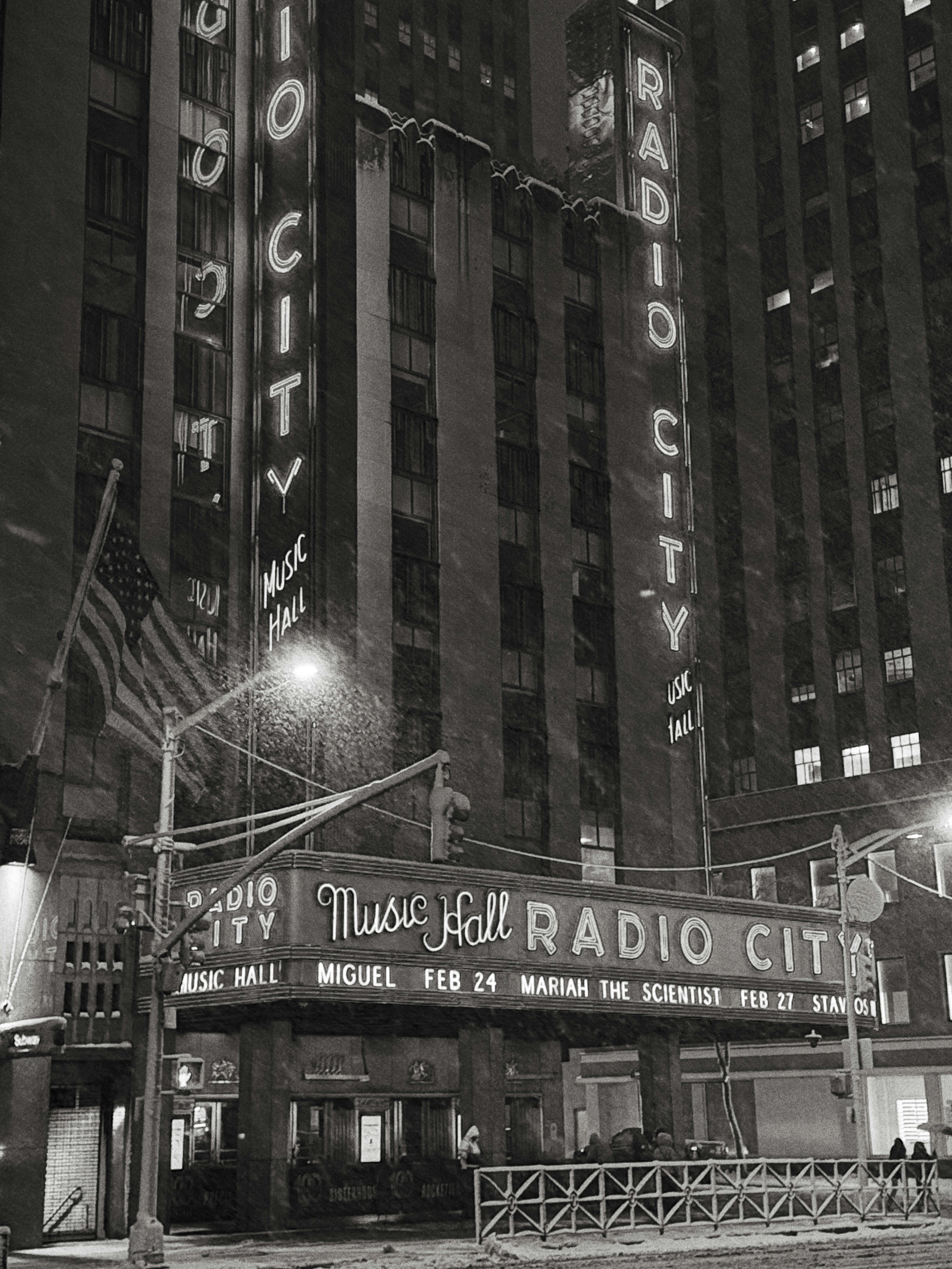 Neon Ghosts of Radio City: Nighttime at the Music Hall